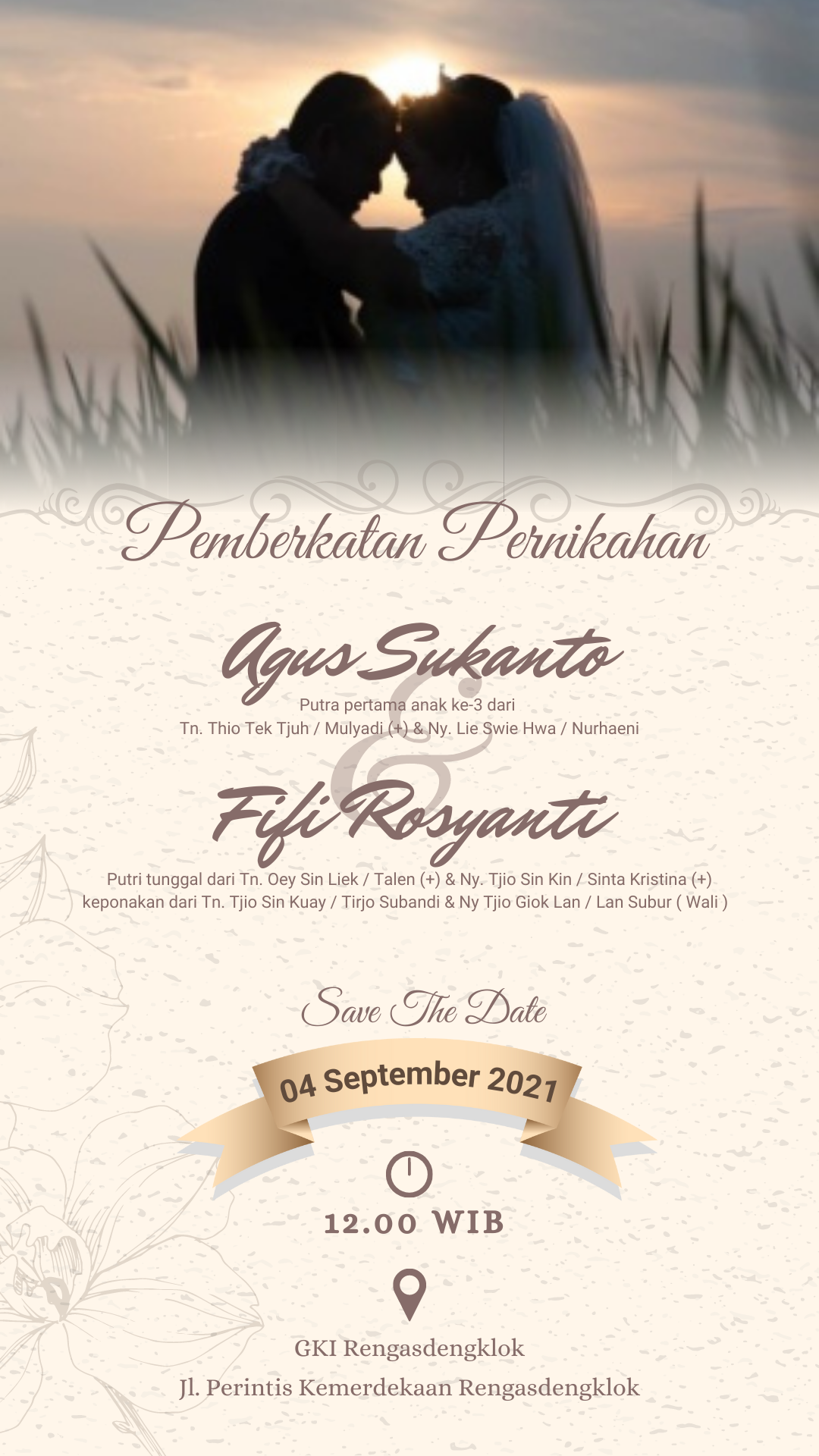 Undangan Wedding Static - Agus Fifi by gravity studio | Bridestory.com