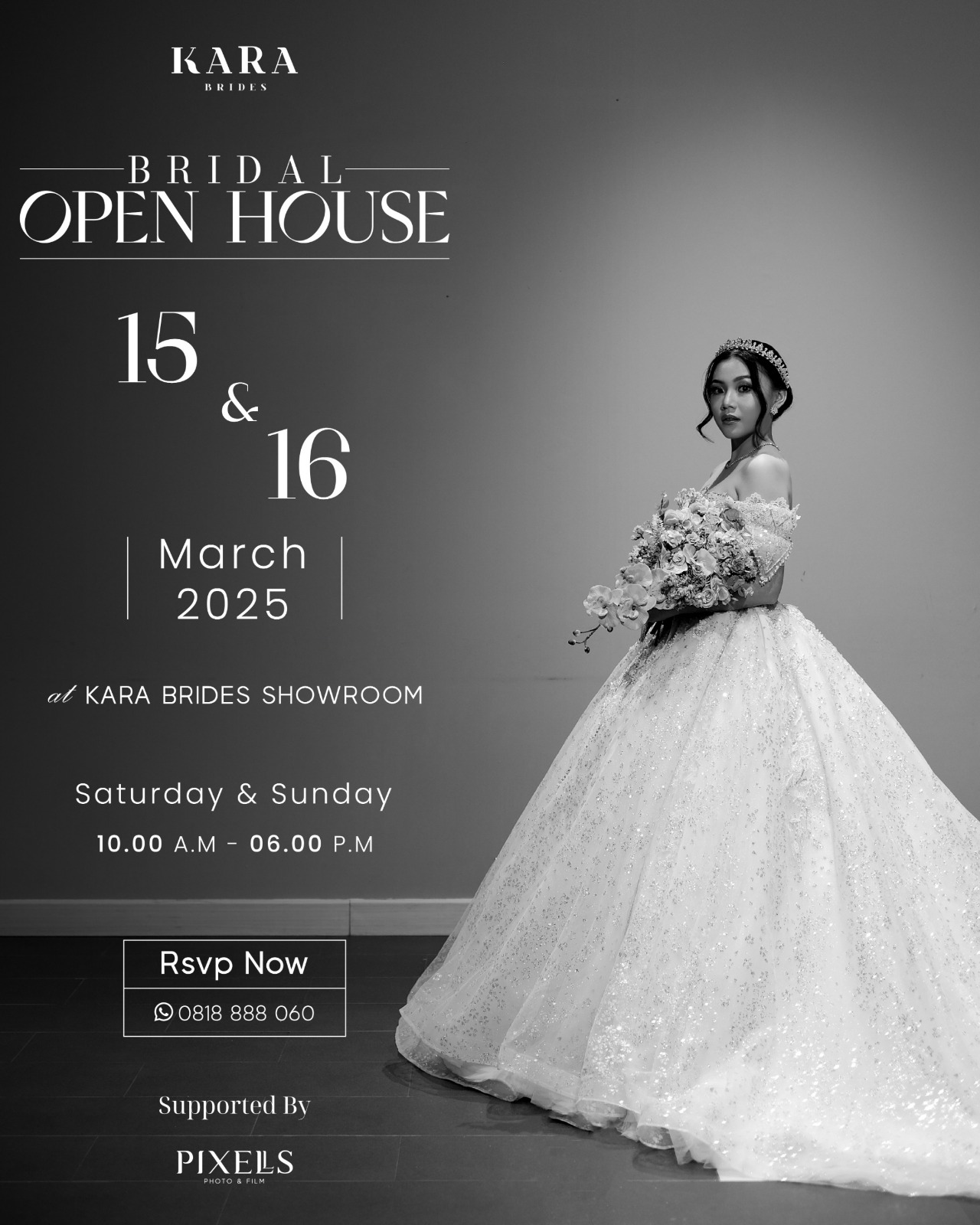 BRIDAL OPEN HOUSE 15 & 16 MARET 2025 | Kara Brides | Bridestory