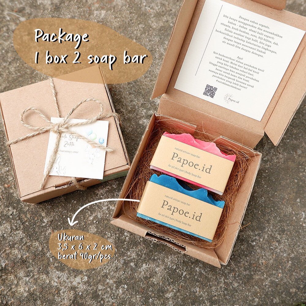 Souvenir Sabun Natural Box | papoe.id | Bridestory