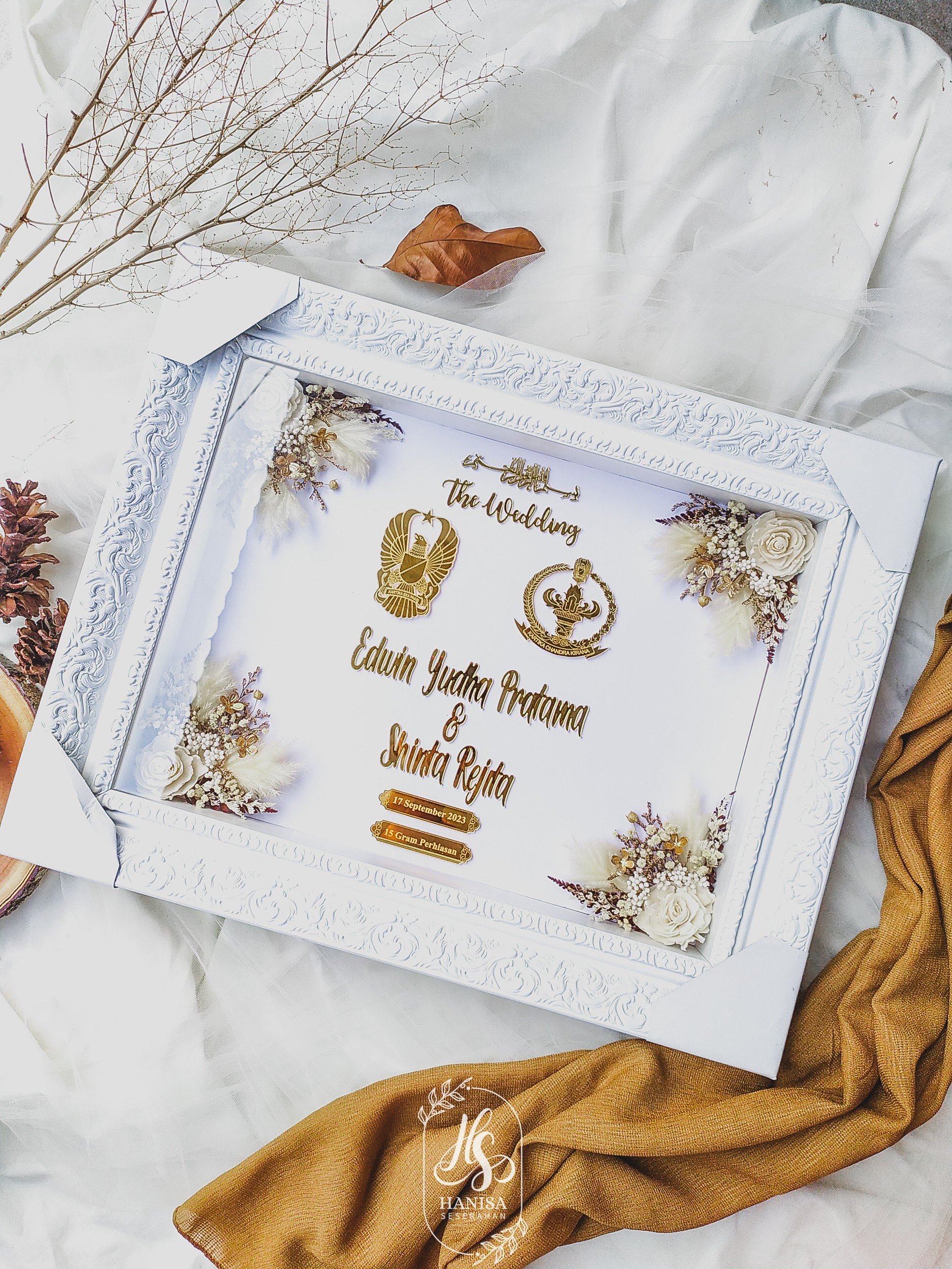 BINGKAI MAHAR PERNIKAHAN LOGO TNI AD-TNI AU-TNI AL -MAHAR LOGOR POLRI ...