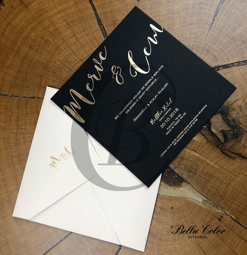 Merve & Cem Wedding Invitation | Bella Color Invitations | Bridestory