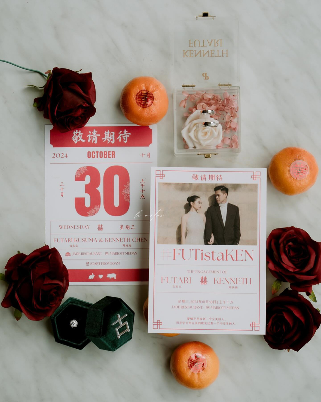 Sangjit Calendar by La Vôtre | Bridestory.com