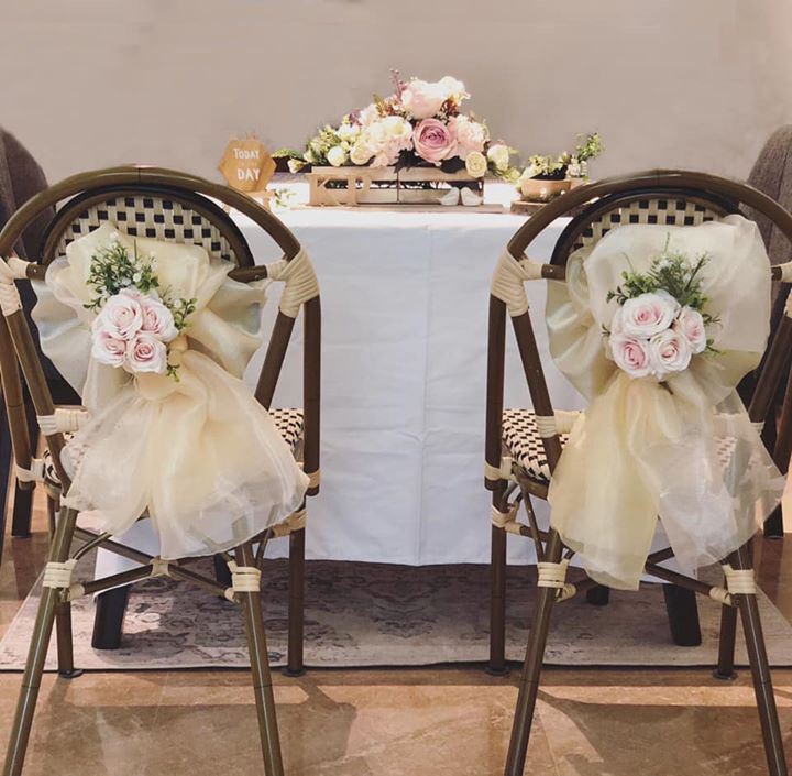 Solemnisation Table Setup Basic Package Vintage Pink gold | Patson ...