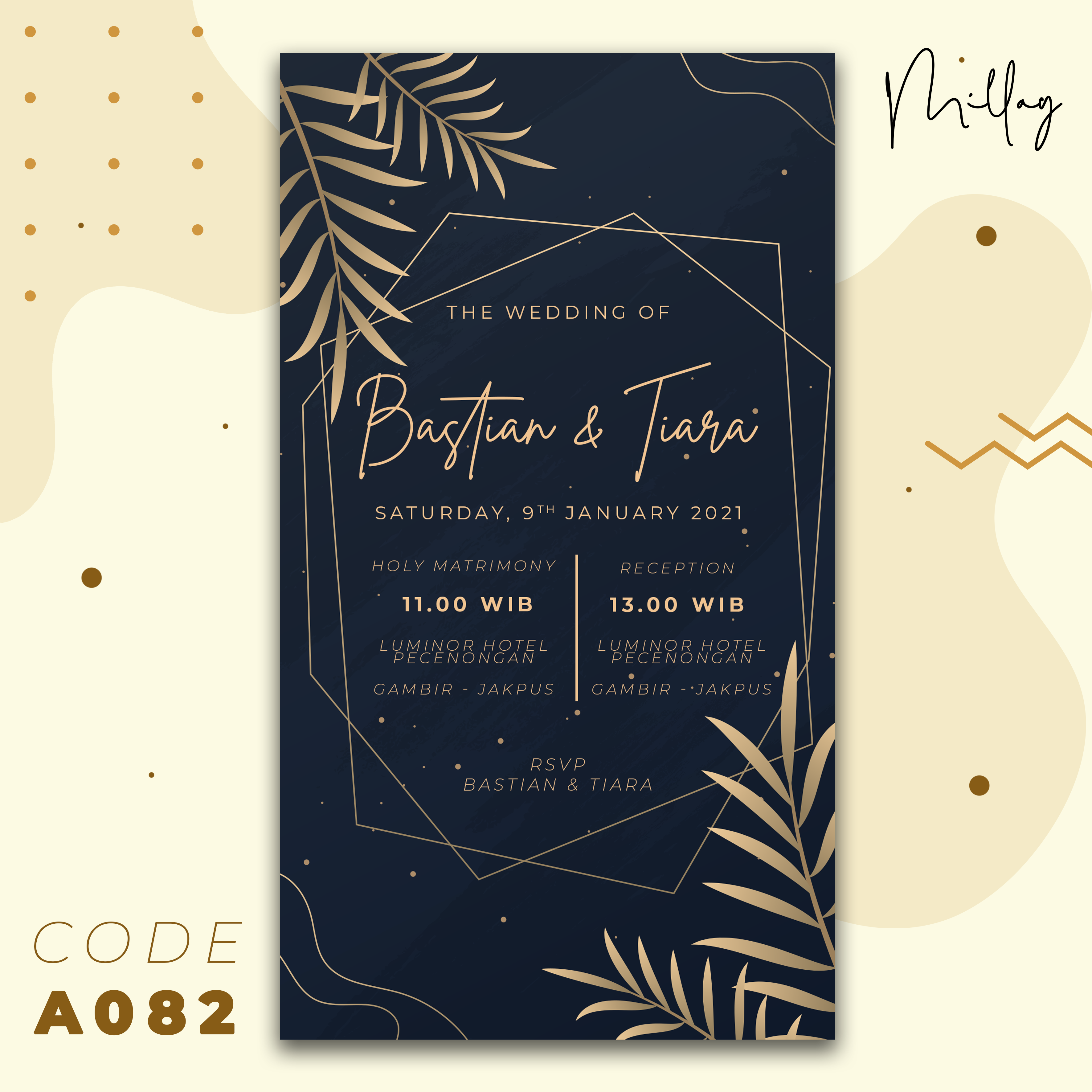 Digital Motion Invitation oleh Millay Studio | Bridestory Store