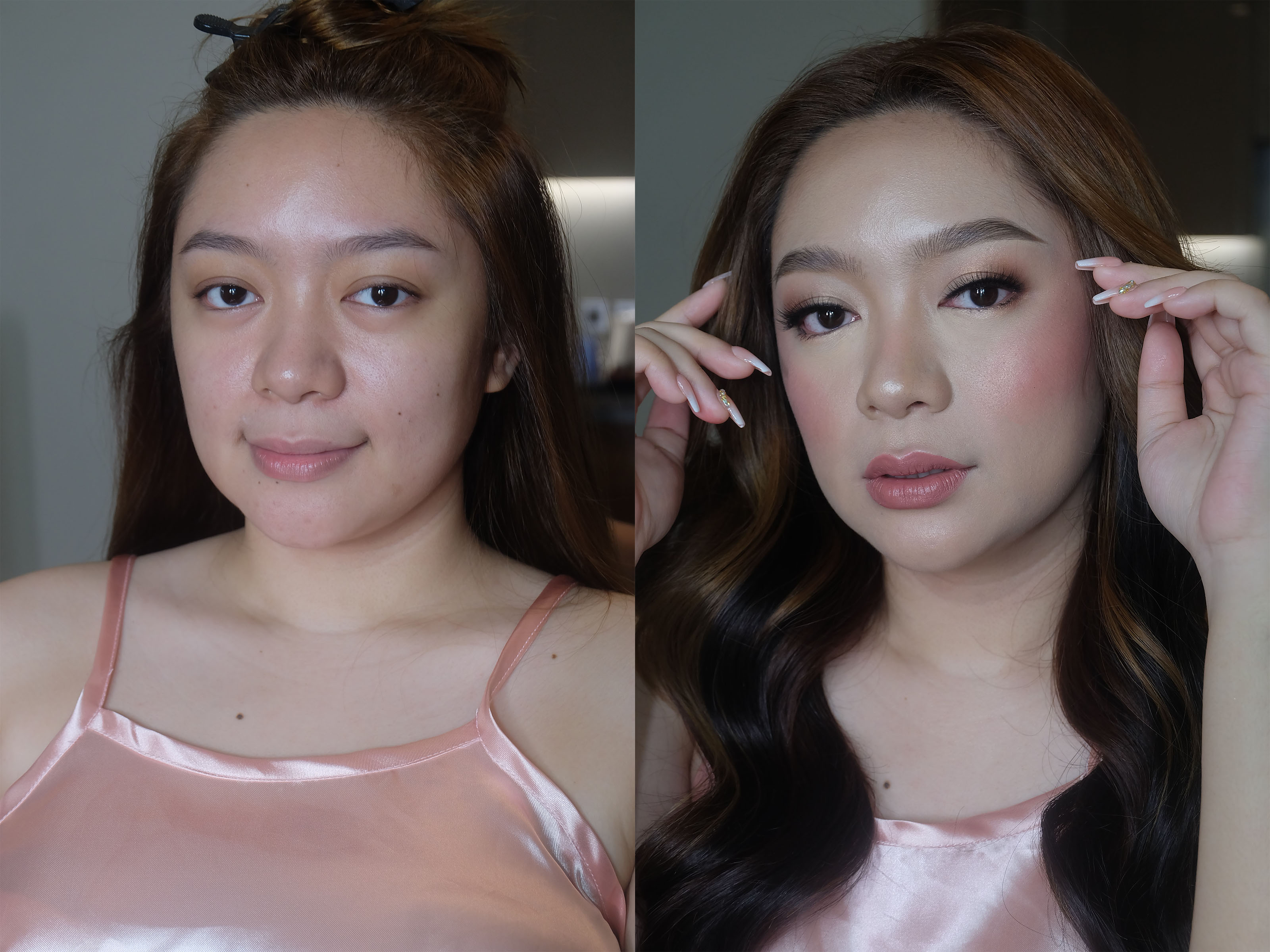 Before and after by Arci Barcenas Hair and Make up | Bridestory.com