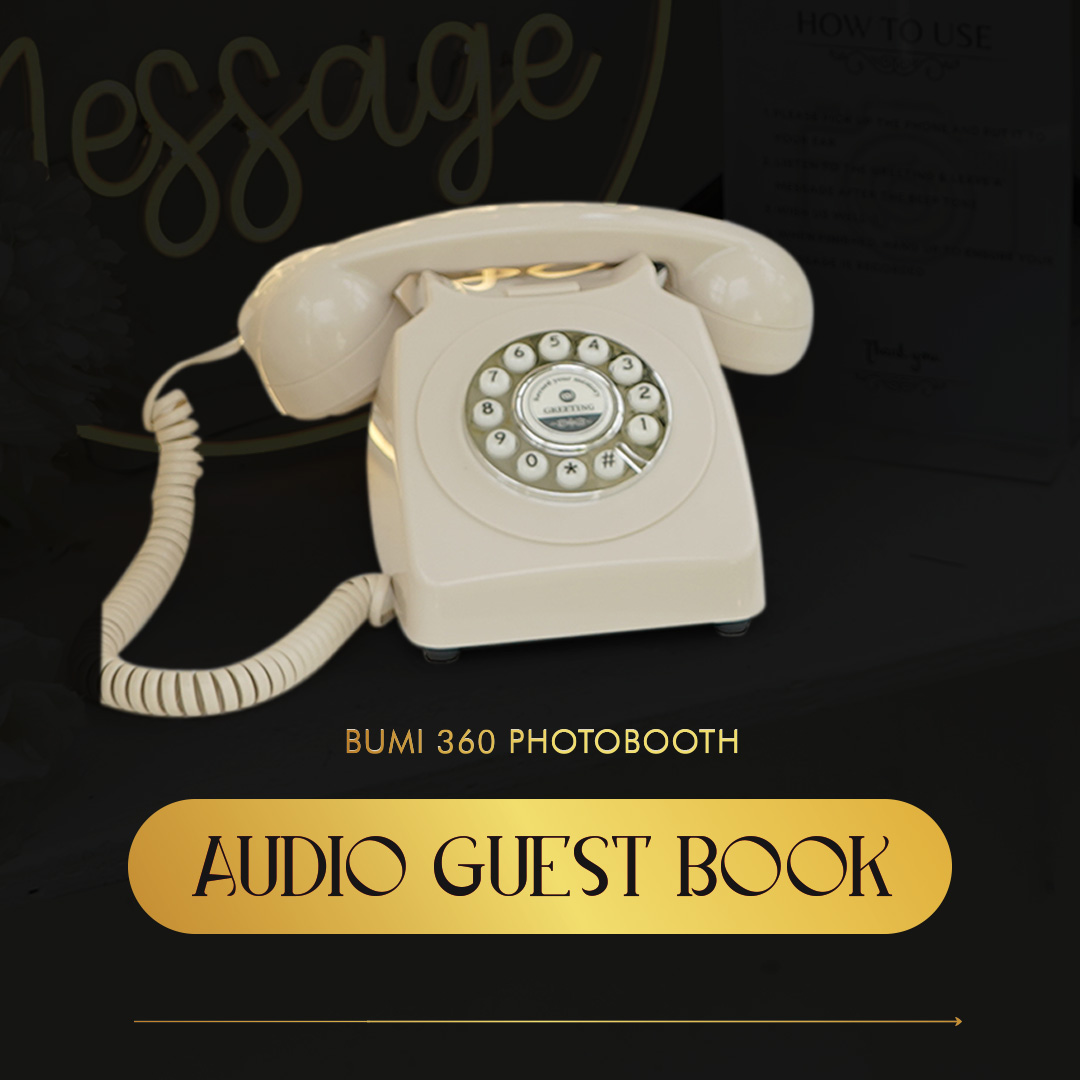 Audio guest book ( rotari phone only ) by bumi 360 | Bridestory.com