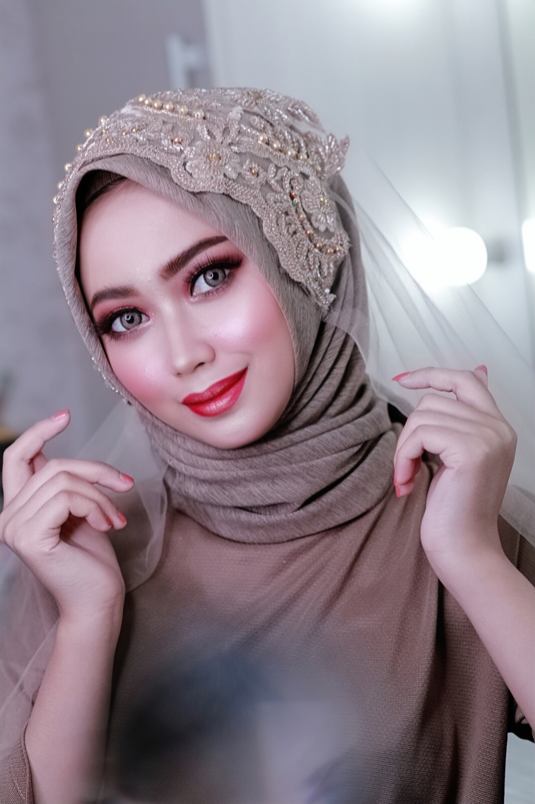 Hijab bridal makeup by Natcha Makeup Studio | Bridestory.com