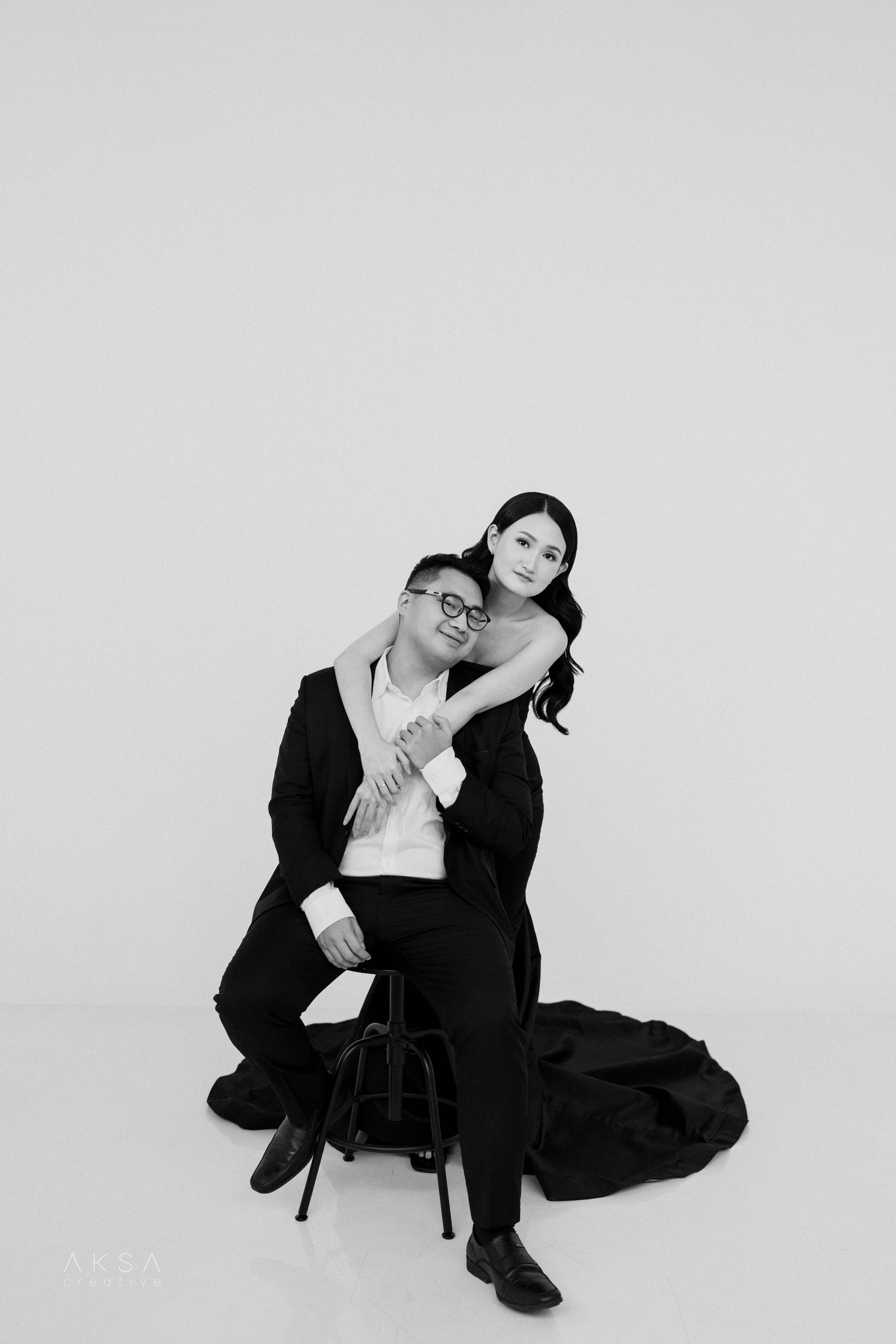 Clement & Michelle Prewedding Studio Session Part 2 by AKSA Creative | Bridestory.com