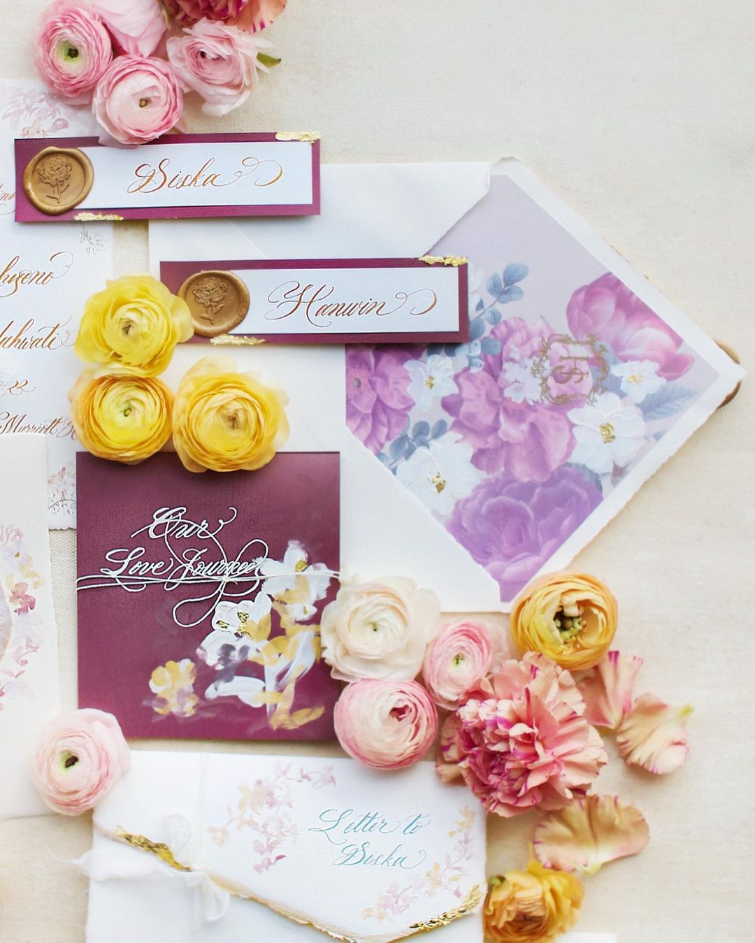 Styled-Shoot Invitation Set (Keepsake) by Meilifluous Calligraphy ...