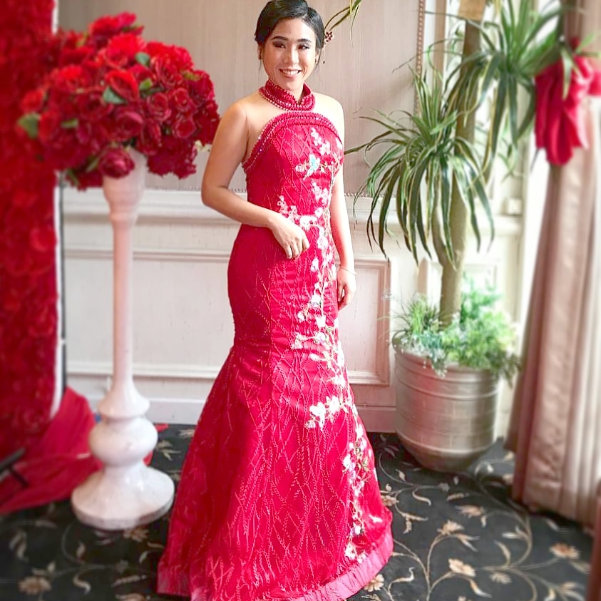 Sangjit Cheongsam Gown | Angela Karina | Bridestory