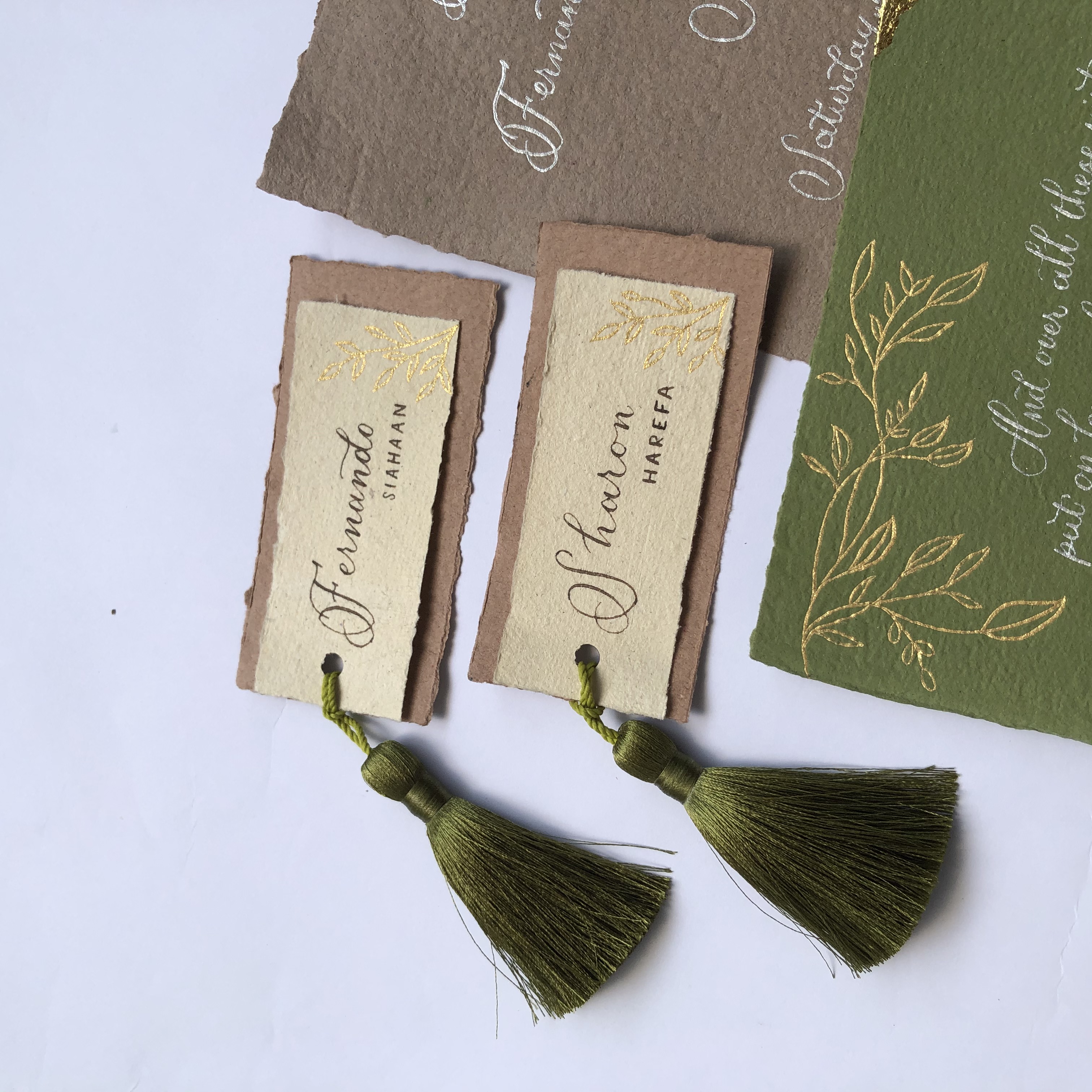 The Wedding of Fernando and Sharon by Alora Letters // Calligraphy ...