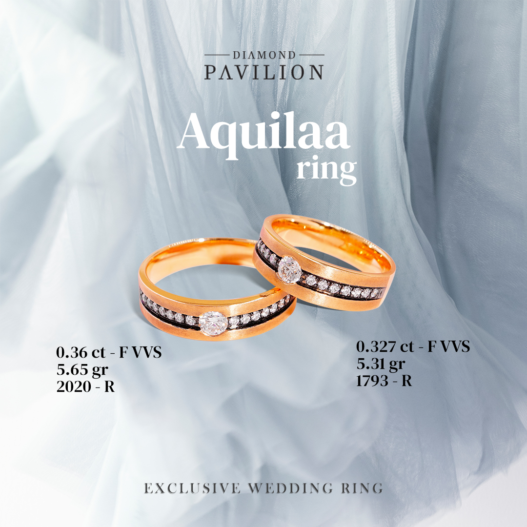 Aquilaa Couple Ring oleh Diamond Pavilion | Bridestory Store