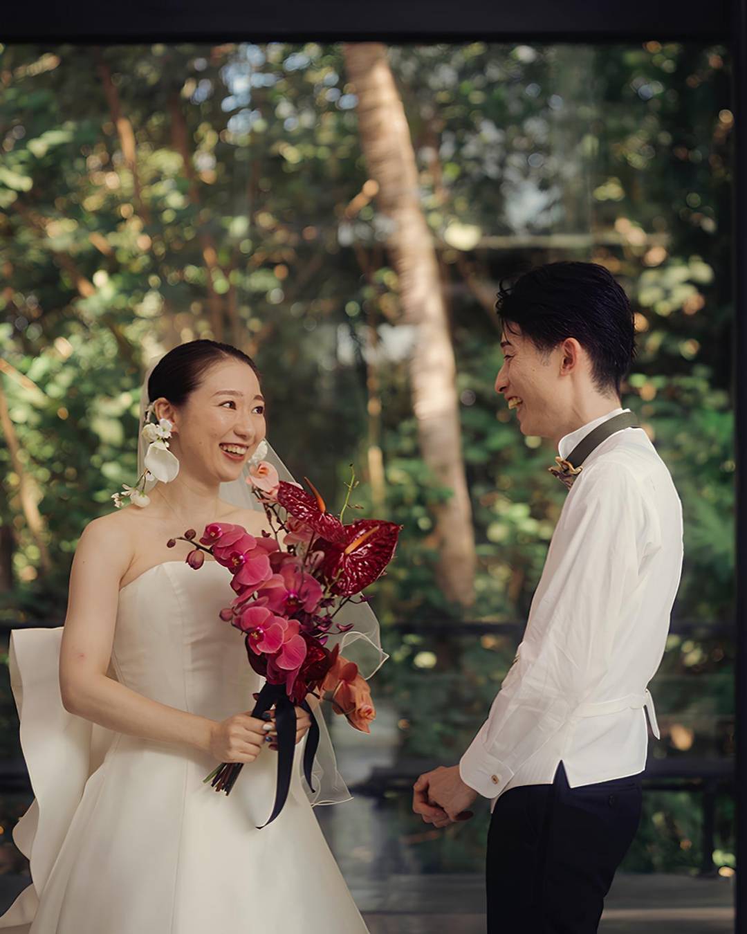 The Wedding of Mina & Taigen at the Glass House by Tirtha, Bali ...