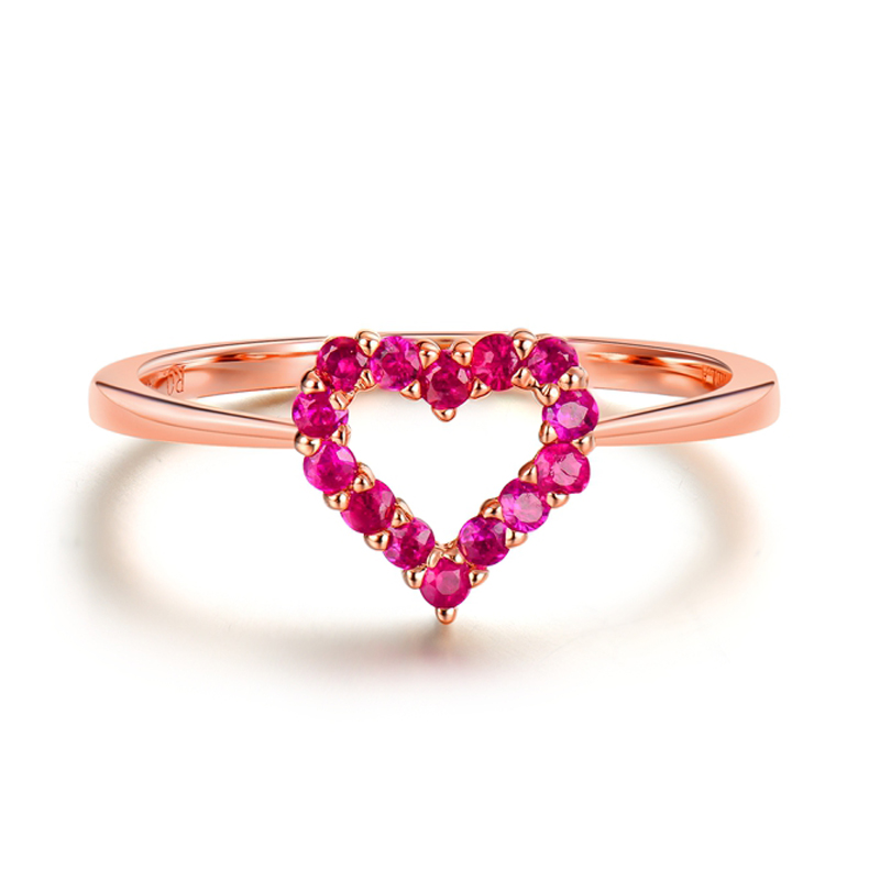 Flawless Heart Ruby Ring | TIARIA | Bridestory