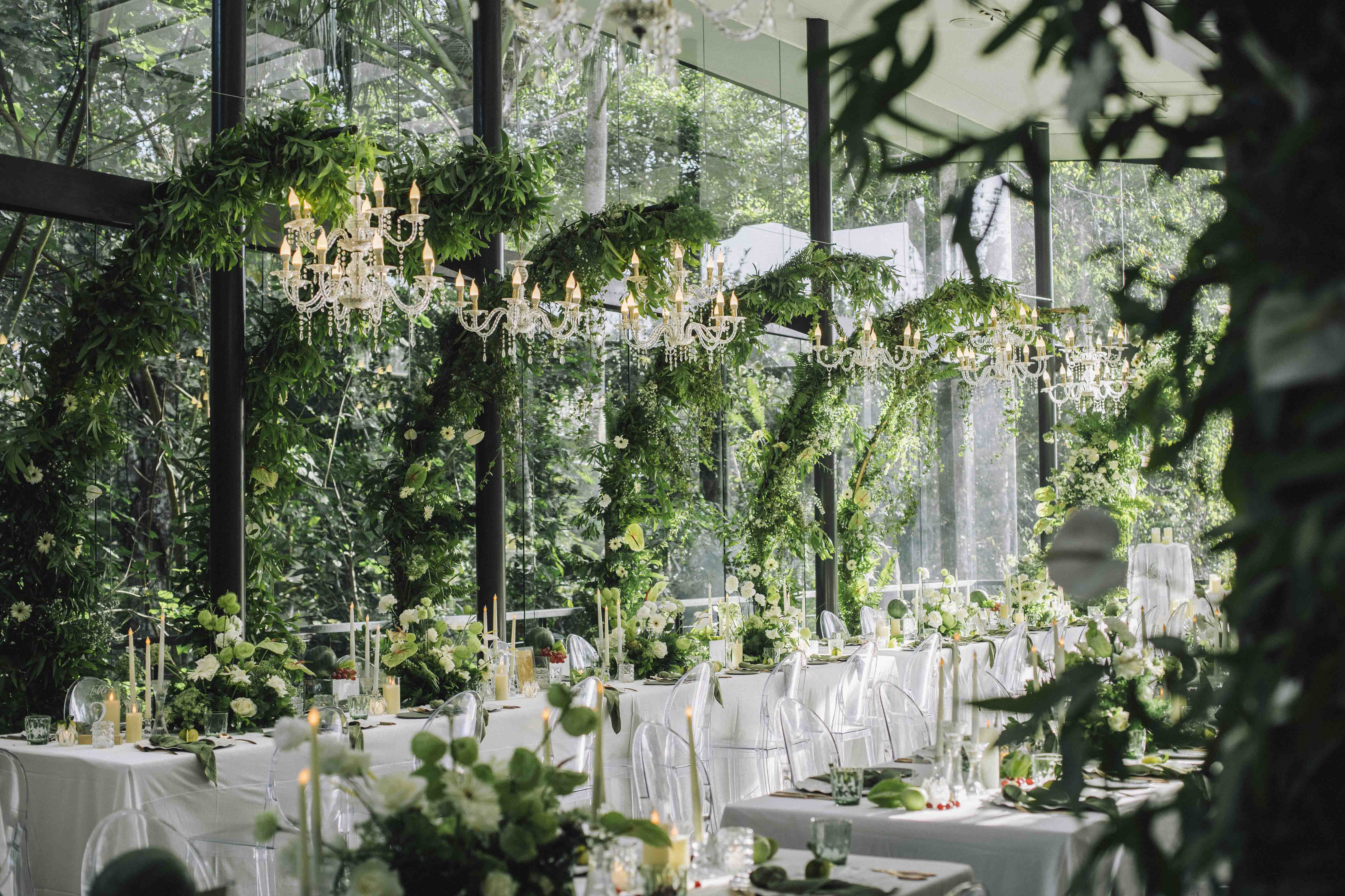 Enchanting Forest Decor at Tirtha Glass House | Silverdust Decoration ...