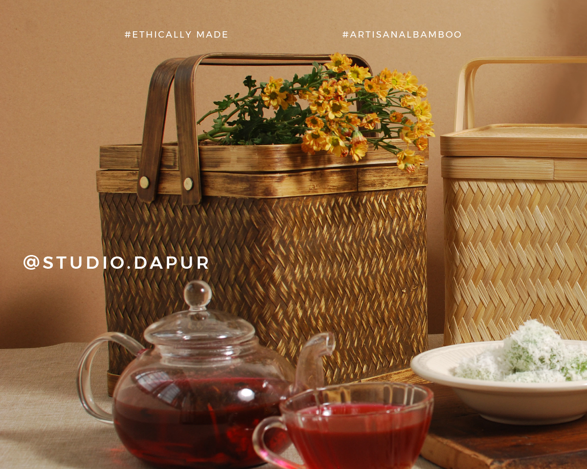 KEMALA BASKET BROWN SMALL oleh Studio Dapur | Bridestory Store