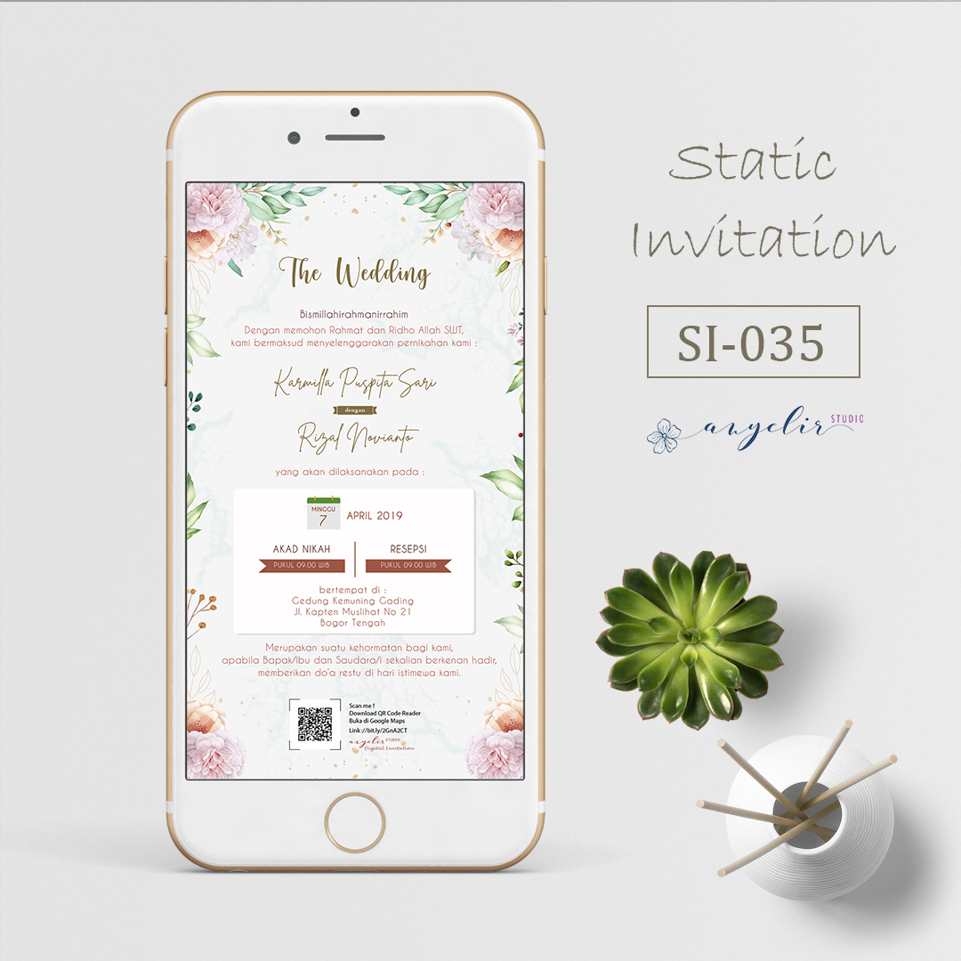 E-Invitation | Undangan Pernikahan Digital SI-035 | ANYELIR STUDIO ...