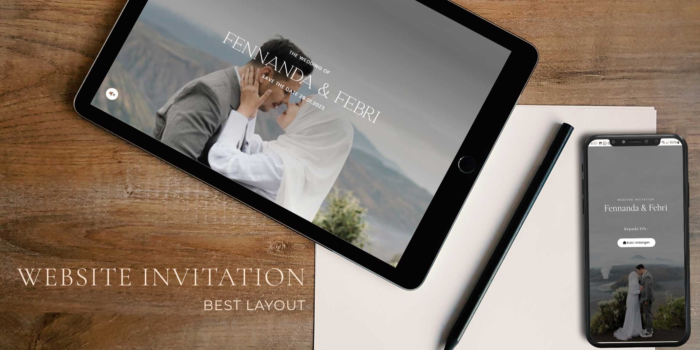 Website Invitation by Maudy Production | Bridestory Store