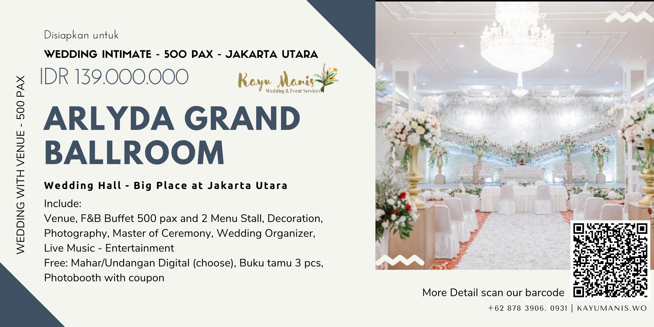 Arlyda Grand Ballroom Jakarta Utara - 500 Pax oleh KAYUMANIS WO ...