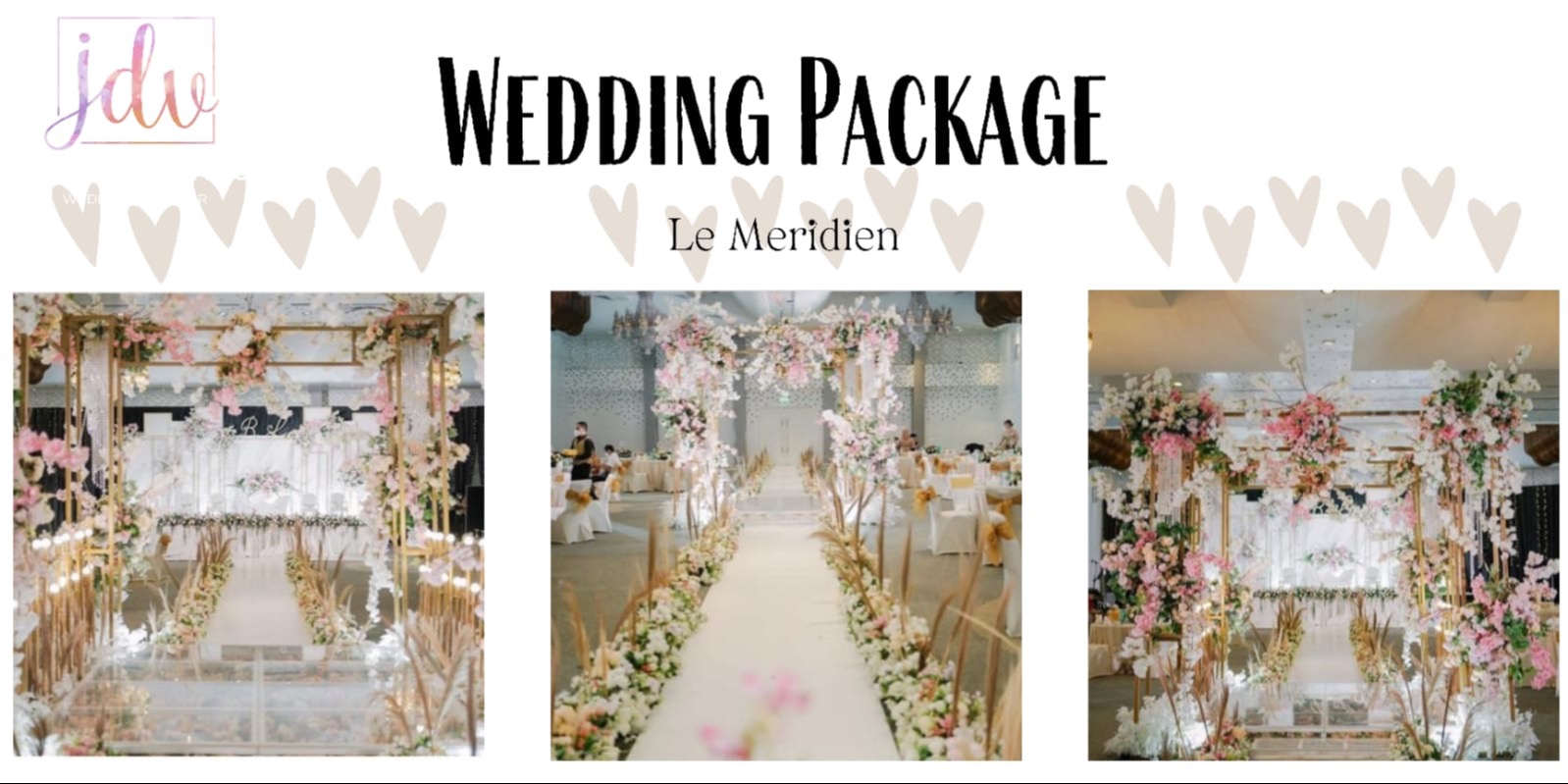 Wedding Package Le Meridien Sasono Mulyo Ballroom for 500 Pax by Kara ...