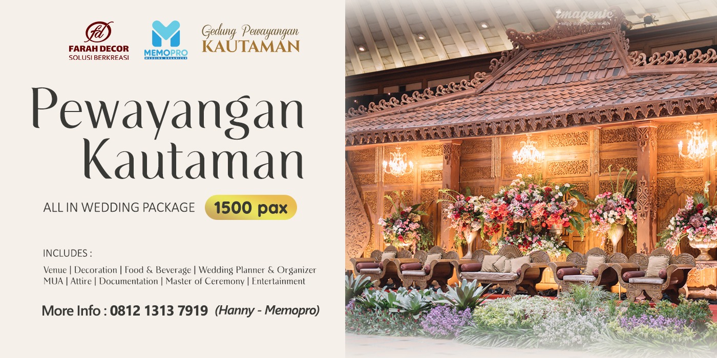 Gedung Pewayangan Kautaman | 1500 pax TMII Wedding Package ALL IN by ...