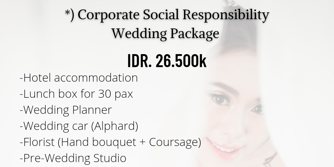 CSR - Package Wedding oleh Christ & Friends Management | Bridestory Store