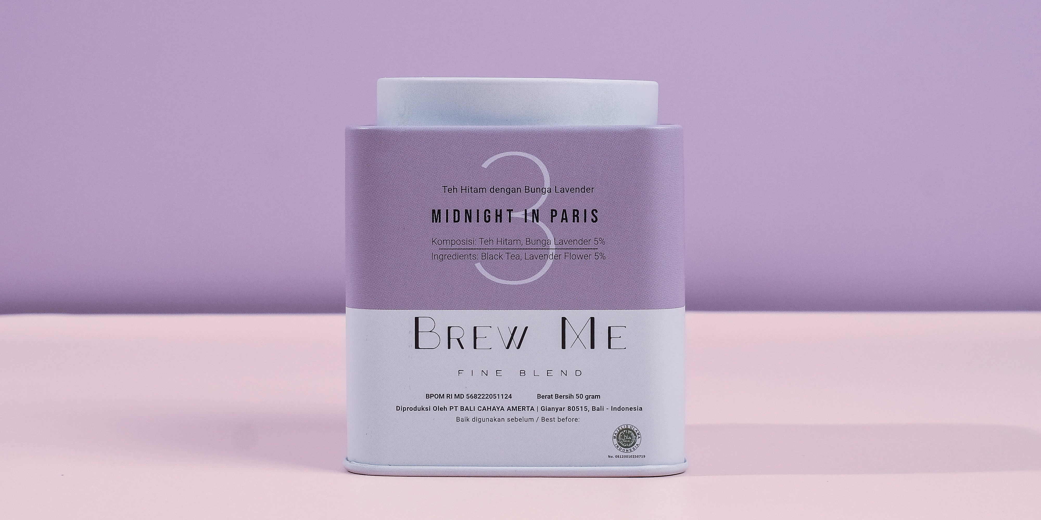 Brew Me Midnight in Paris Tin Loose Leaf 50 Gr oleh Brew Me Tea ...