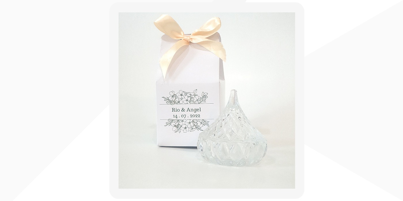 Crystal Jar - Kr1 oleh Alleriea Wedding Gifts | Bridestory Store
