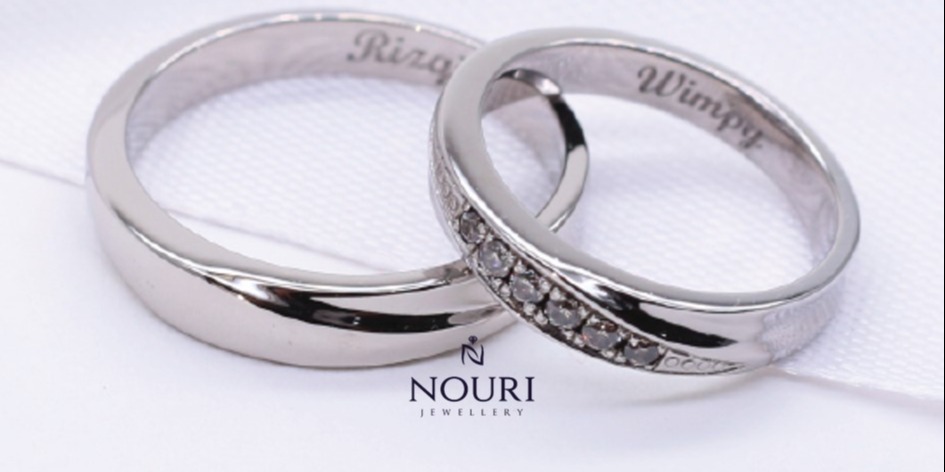 Cincin Kawin Malang - Cincin Nikah Emas Putih - Cincin Kawin Custom ...