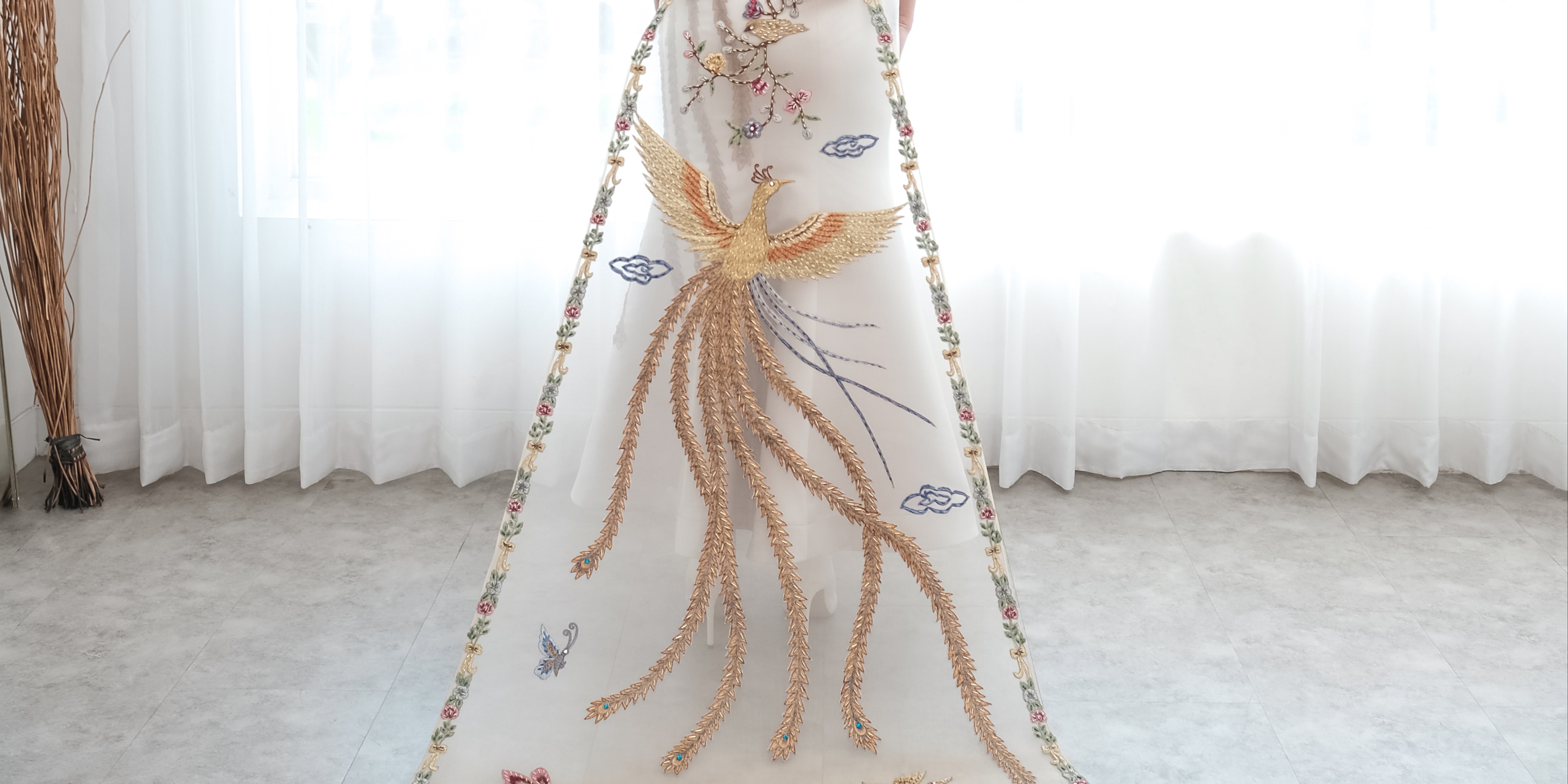 3 in 1 Cheongsam Sangjit Silver For Rent oleh Fanny Octavia Atelier ...