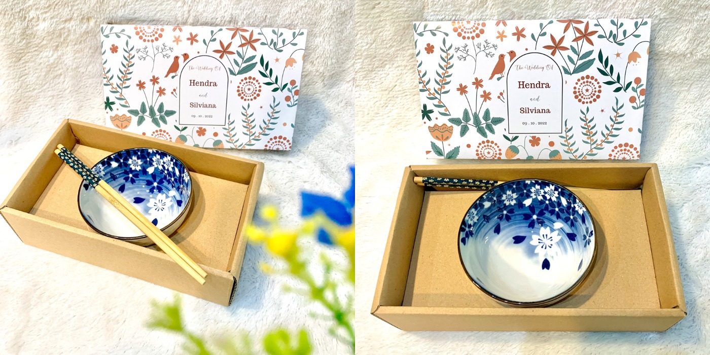 souvenir mangkok sumpit set isi 1 PB oleh Alleriea Wedding Gifts ...