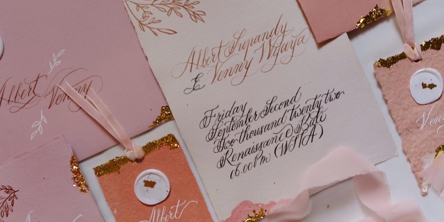Simple Keepsake Calligraphy Invitation oleh Made By Arti | Bridestory Store