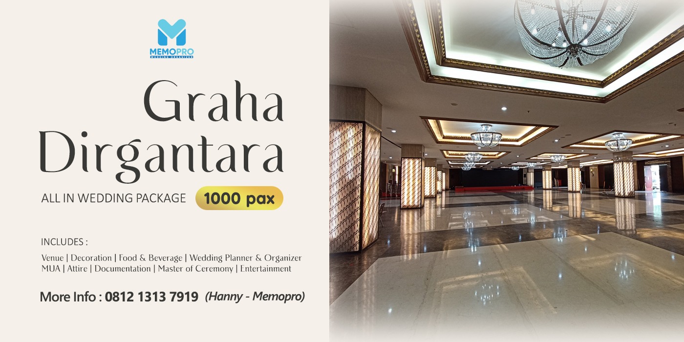 Graha Dirgantara | 1000 pax Wedding Package ALL IN - Halim P.K. by ...
