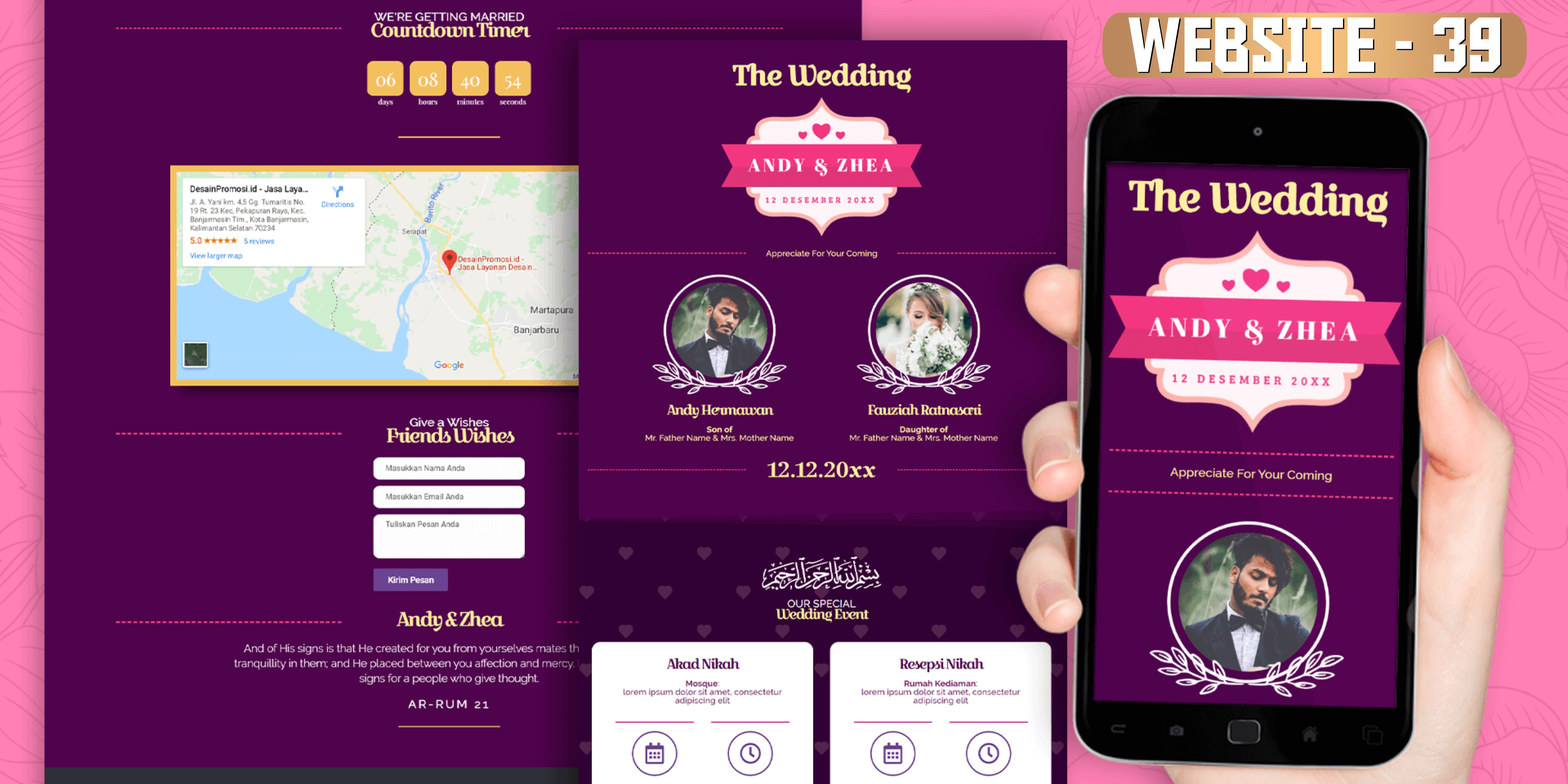 UNDANGAN DIGITAL PERNIKAHAN - UNDANGAN WEBSITE - UNDANGAN ONLINE 39 ...