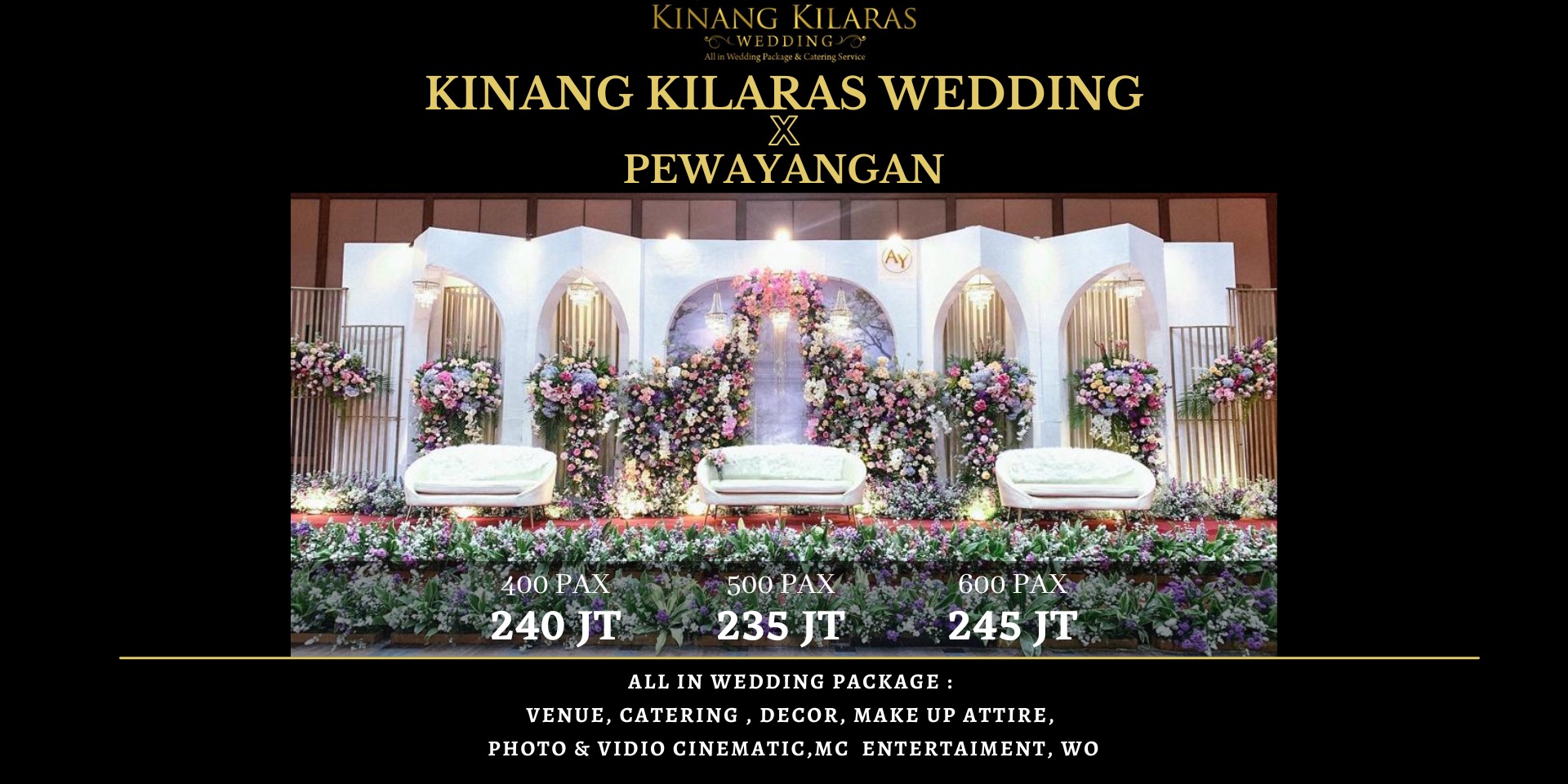 WEDDING PACKAGE X PEWAYANGAN KEUTAMAN TMII 400 PAX by Kinang Kilaras ...