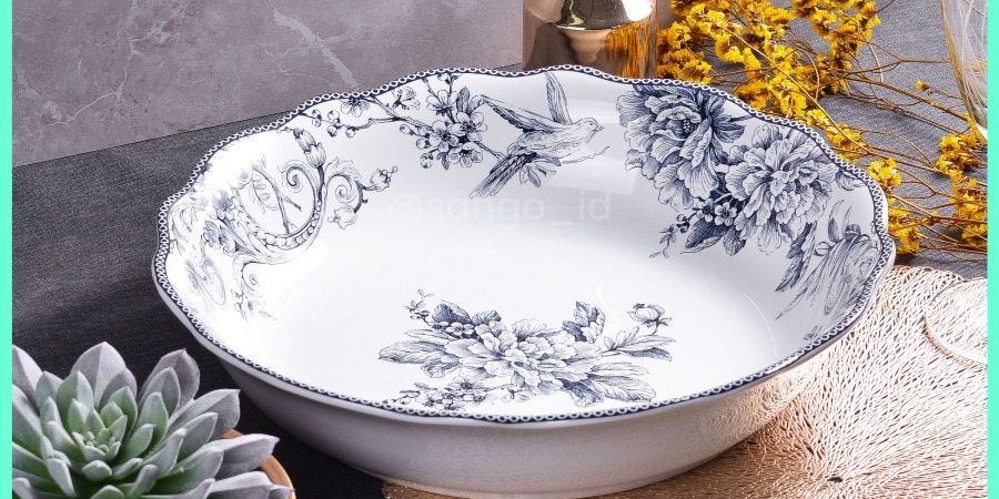 SANGO Mangkuk Saji Adelaide Blue (Isi 1) oleh Sango Ceramics Indonesia ...