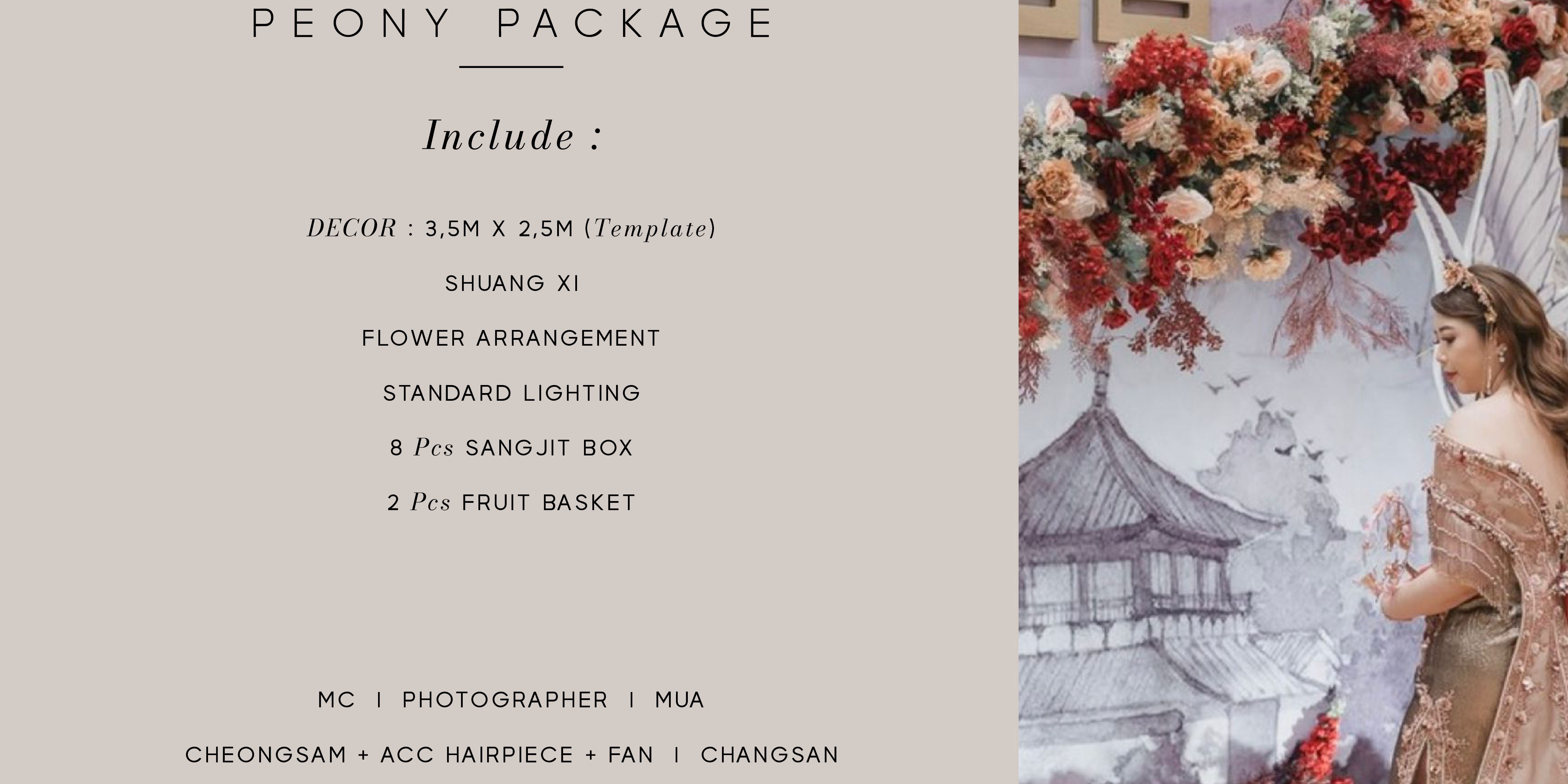 Peony Package by Bridebox Sangjit | Bridestory Store