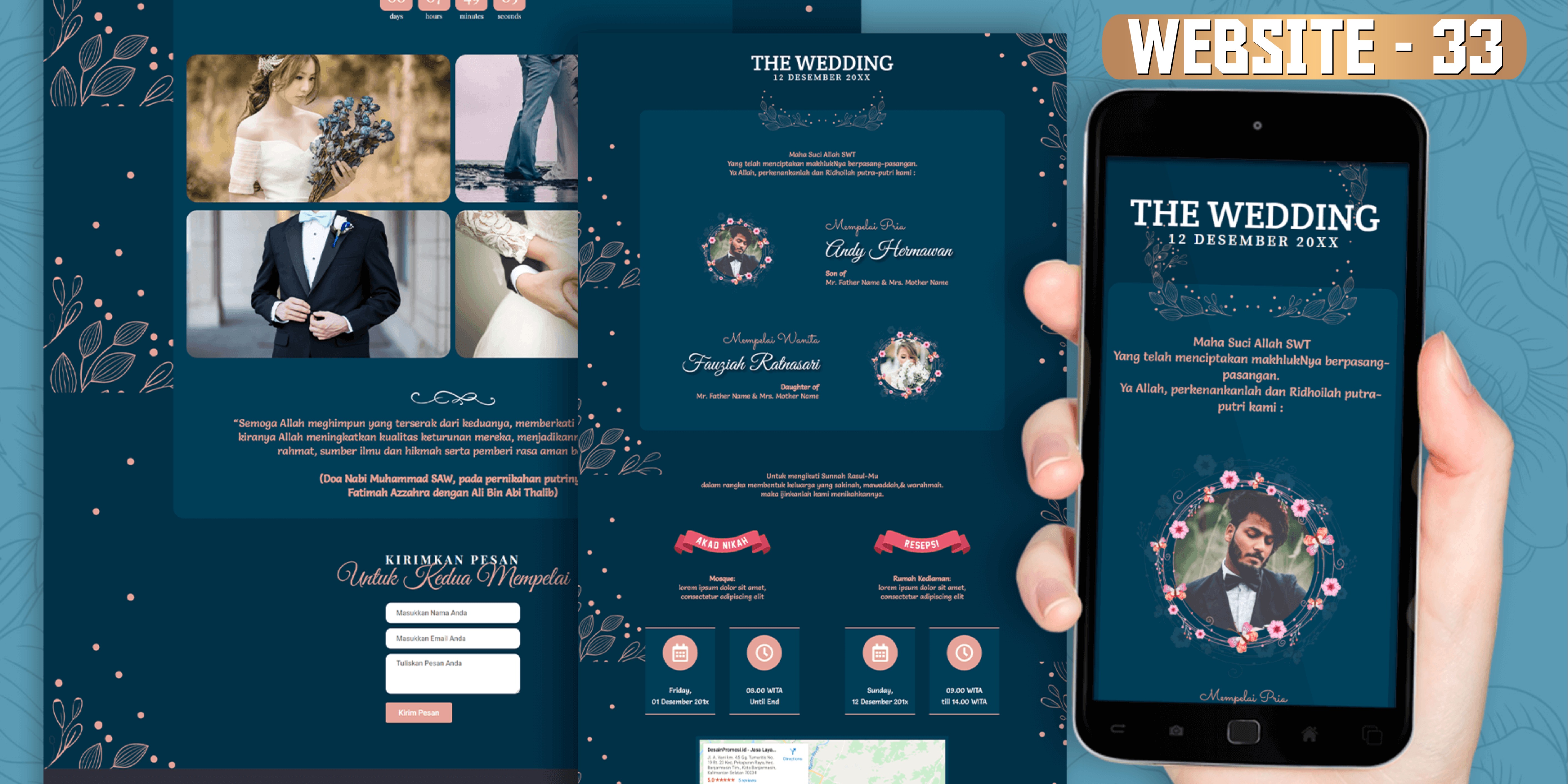 UNDANGAN DIGITAL PERNIKAHAN - UNDANGAN WEBSITE - UNDANGAN ONLINE 33 ...