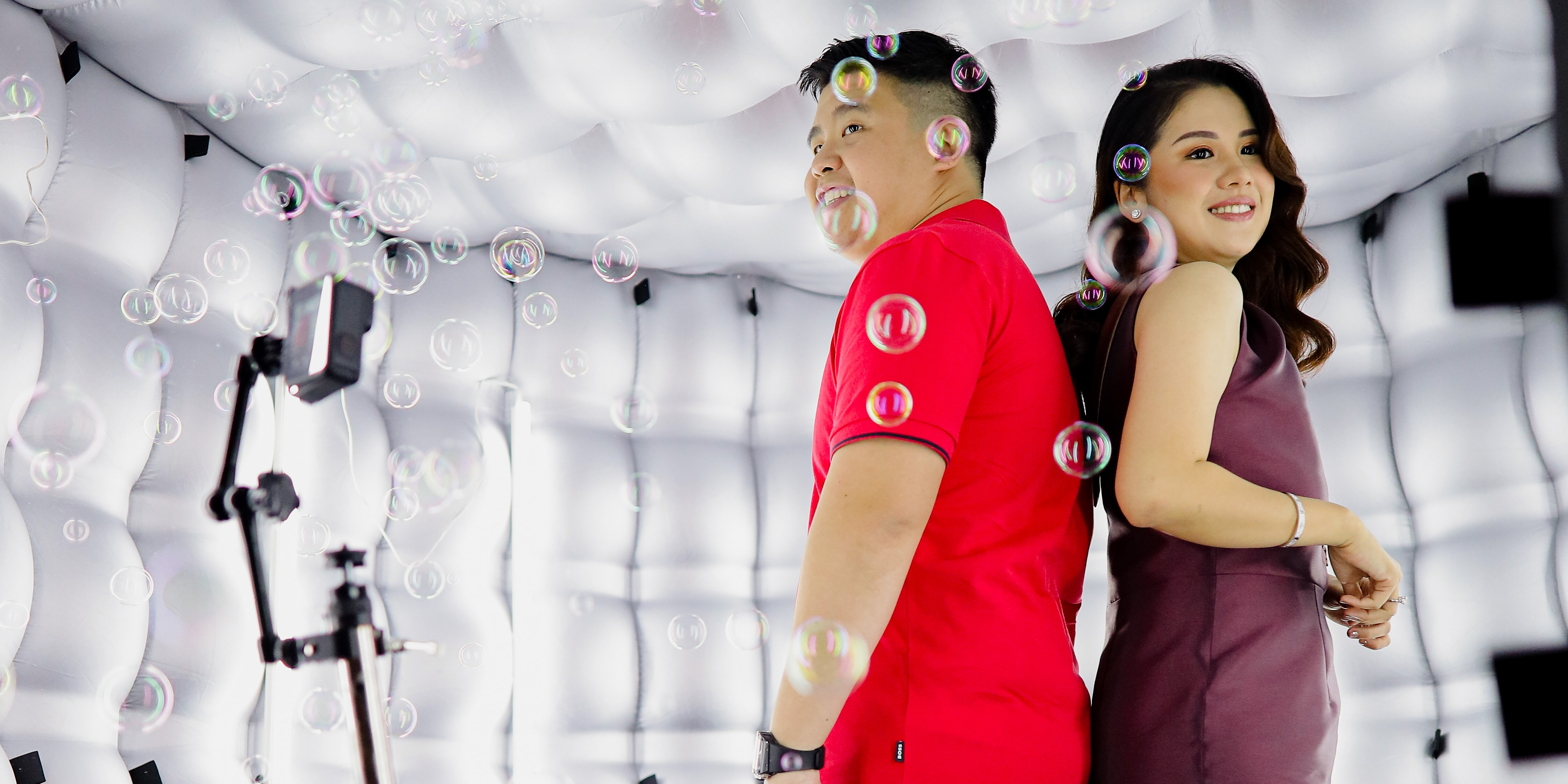 Videobooth 360 with backdrop box oleh Hesed Videobooth | Bridestory Store