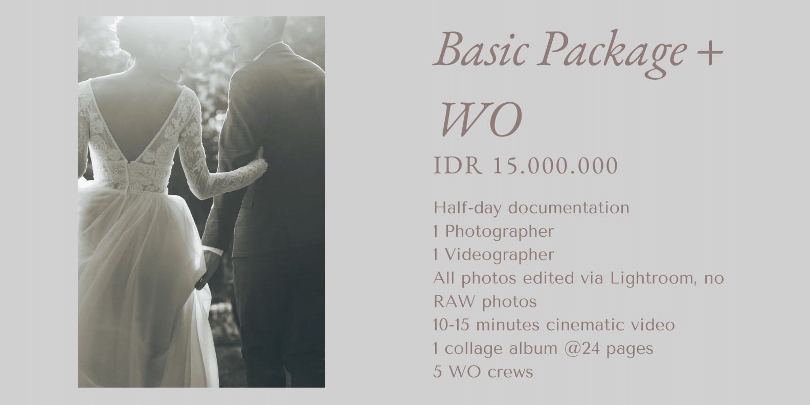 Basic Package (Plus) by GoFotoVideo | Bridestory Store