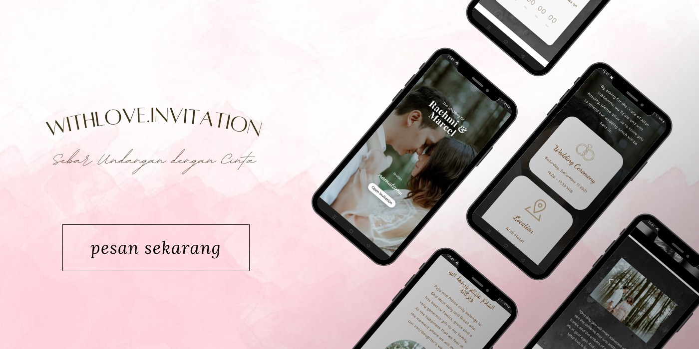 Undangan Web Online Digital Pernikahan Paket Special LOVE oleh Withlove ...