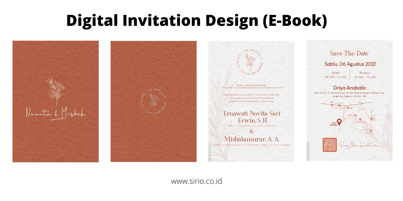 Digital Invitation Design (E-Book) by SIRIO | Bridestory Store