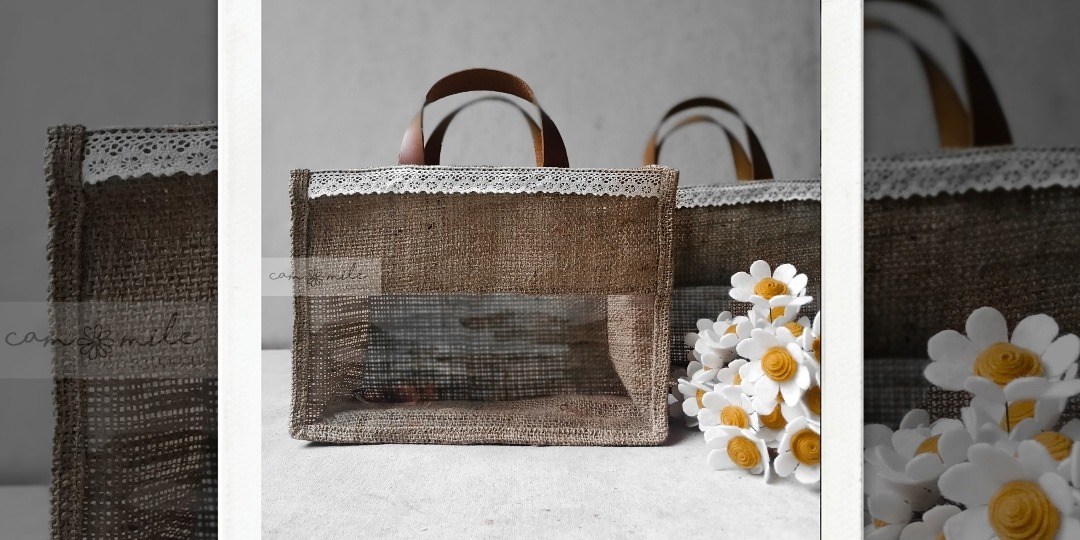 Tas goni natural mika oleh Camomile | Bridestory Store