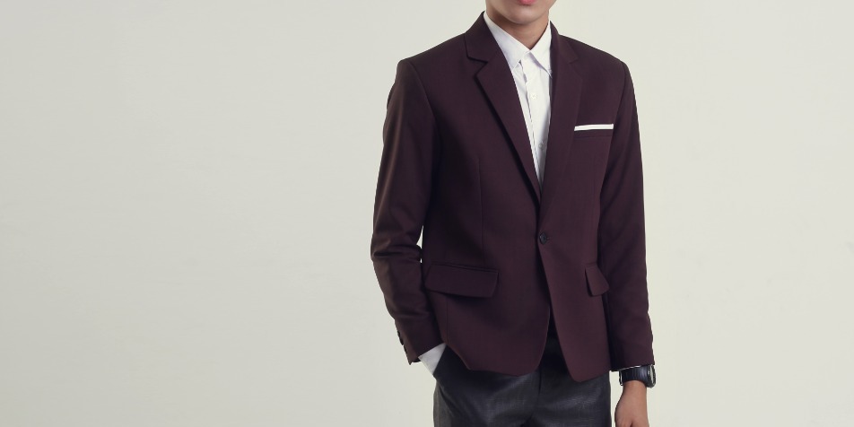 Jas Formal Burgundy Slimfit Modern Style oleh Sevendomu Fashion ...