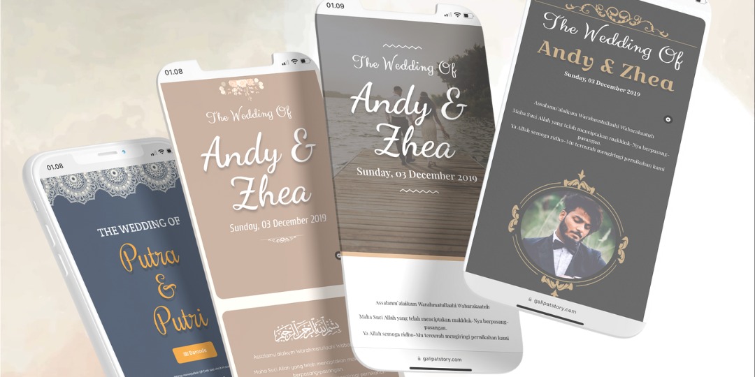 Undangan Digital Website Pernikahan custom | TEMA VINTAGE by Galipat ...