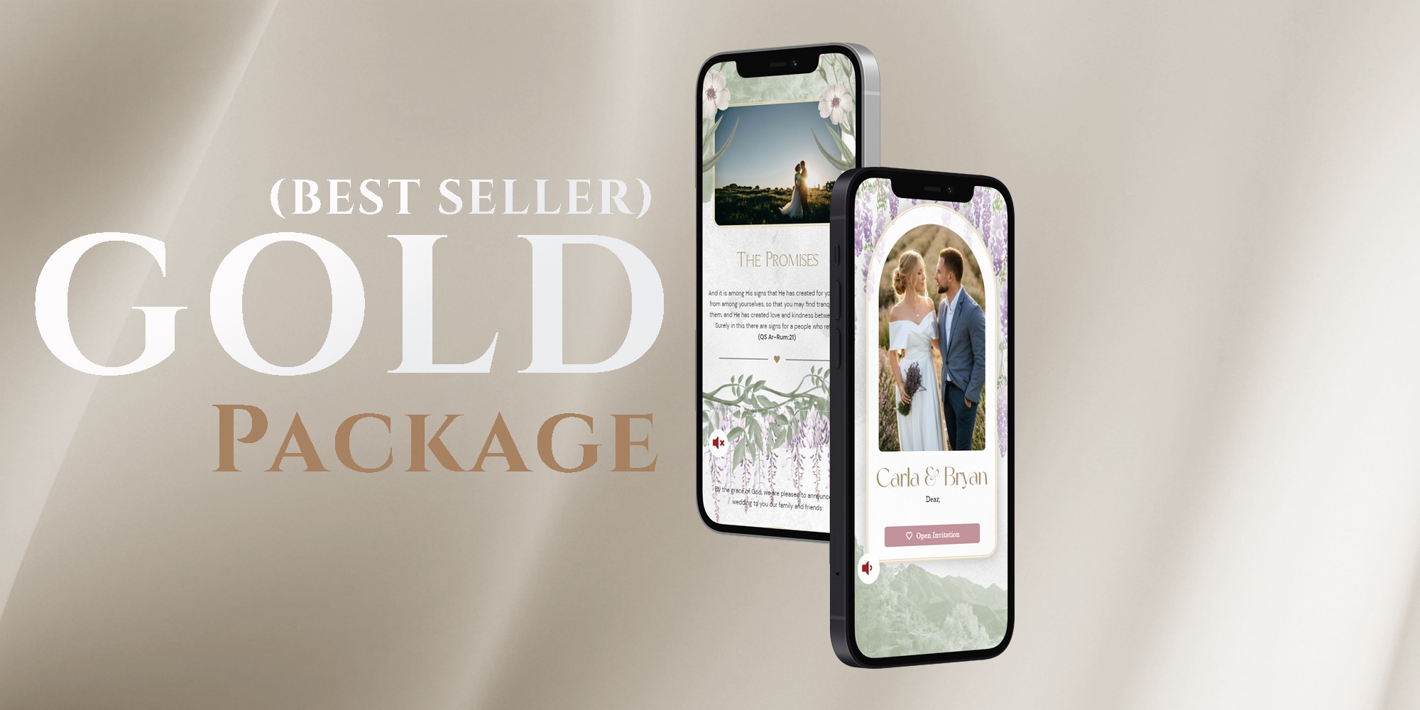 GOLD Package (Web Invitation) oleh Possible Wedding | Bridestory Store