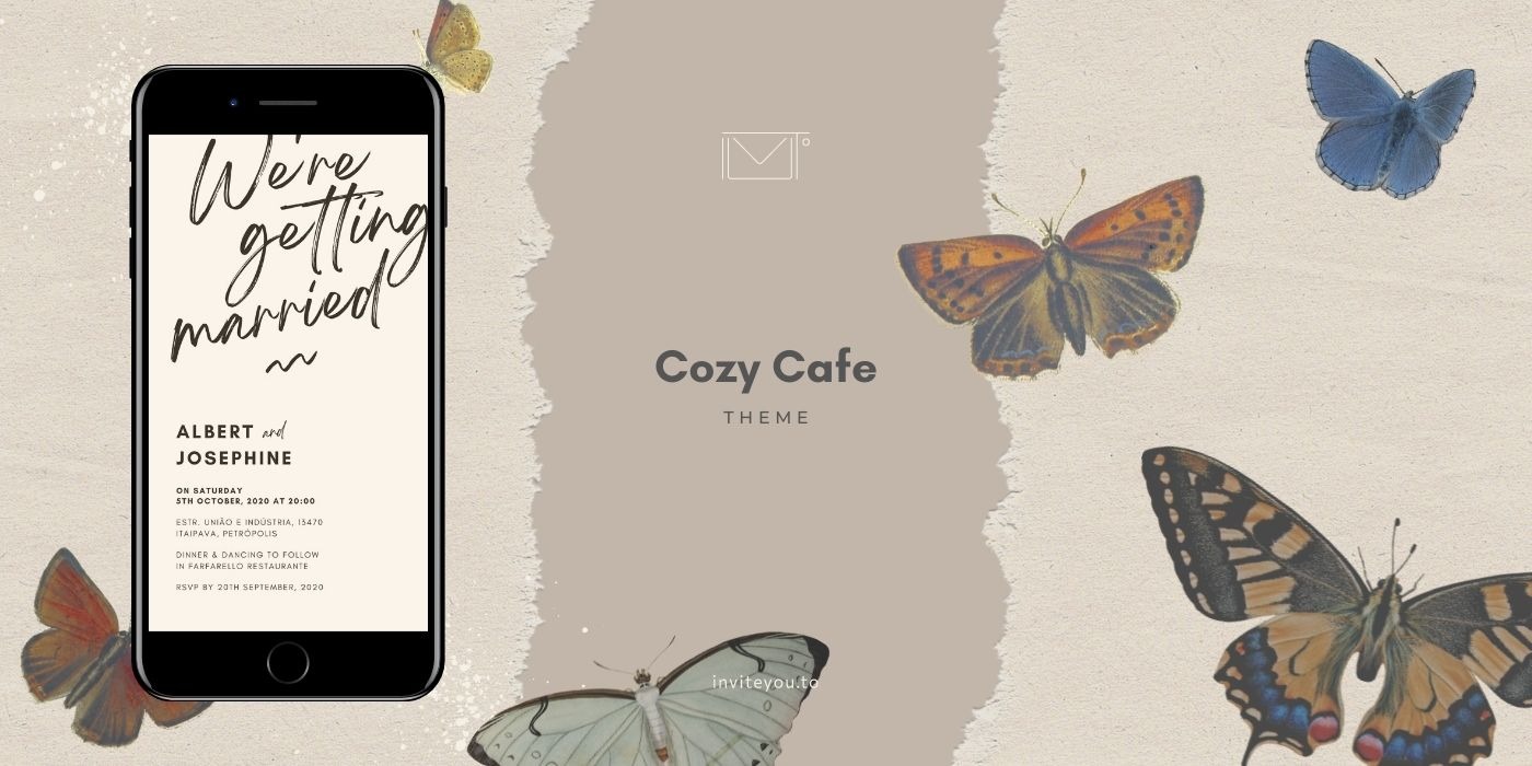 [Cozy Cafe] Digital Invite oleh inviteyou.to | Bridestory Store