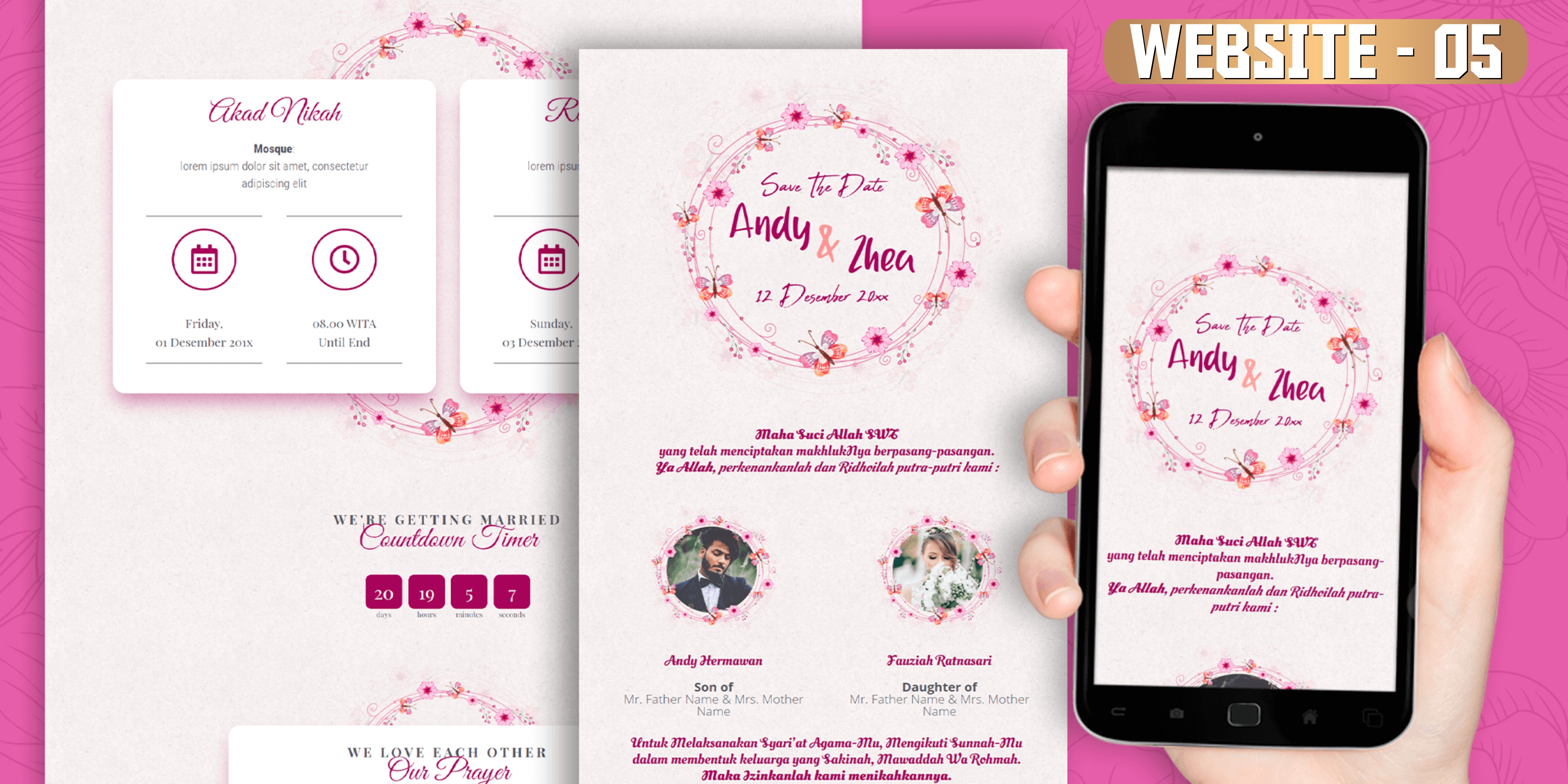 UNDANGAN DIGITAL PERNIKAHAN - UNDANGAN WEBSITE - UNDANGAN ONLINE 05 by ...