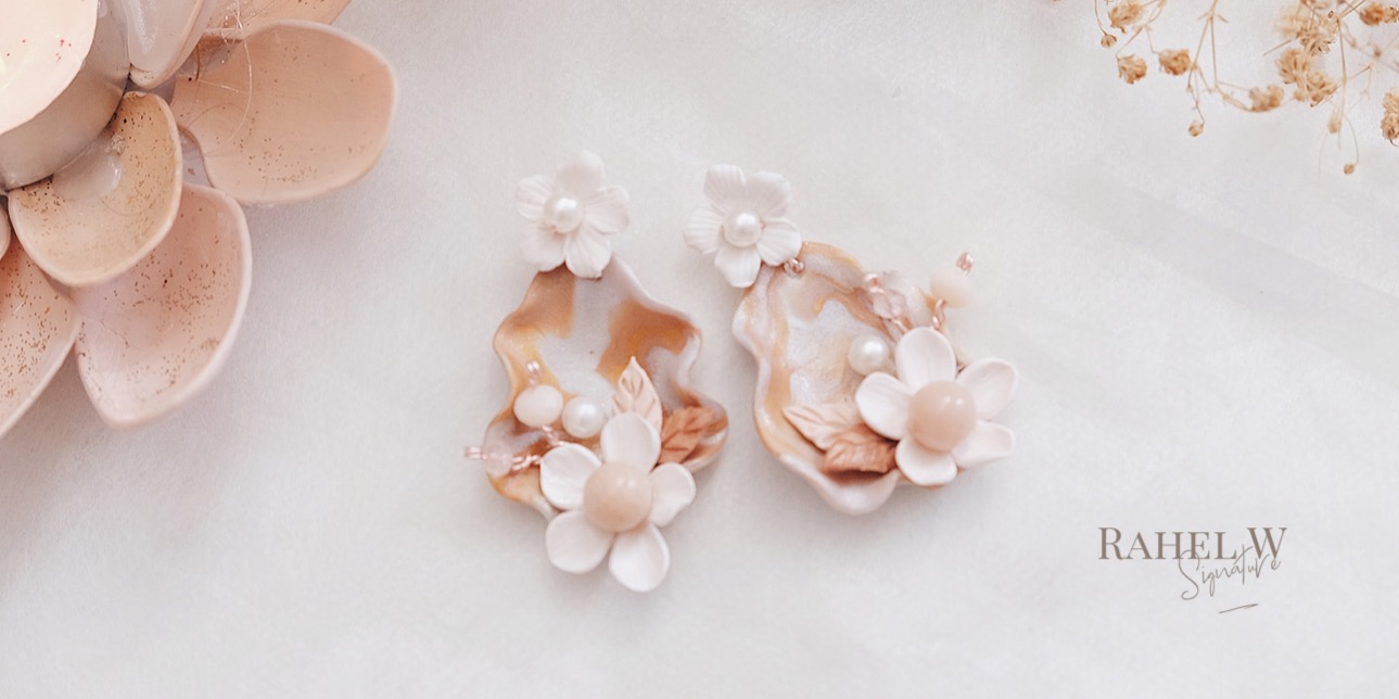 Marble Golden Flower in Shell by Rahel W Signature | Bridestory Store