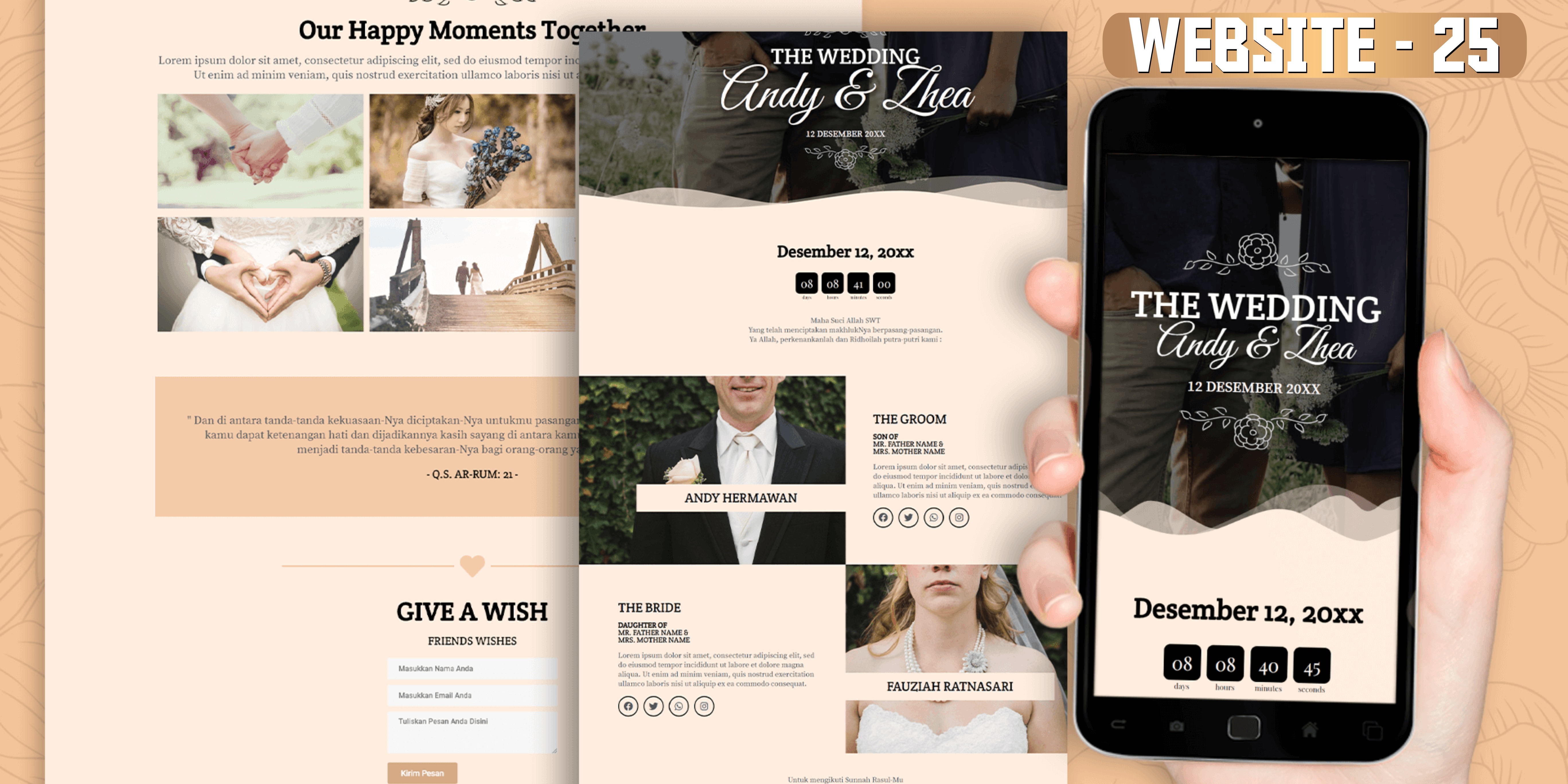 UNDANGAN DIGITAL PERNIKAHAN - UNDANGAN WEBSITE - UNDANGAN ONLINE 25 ...